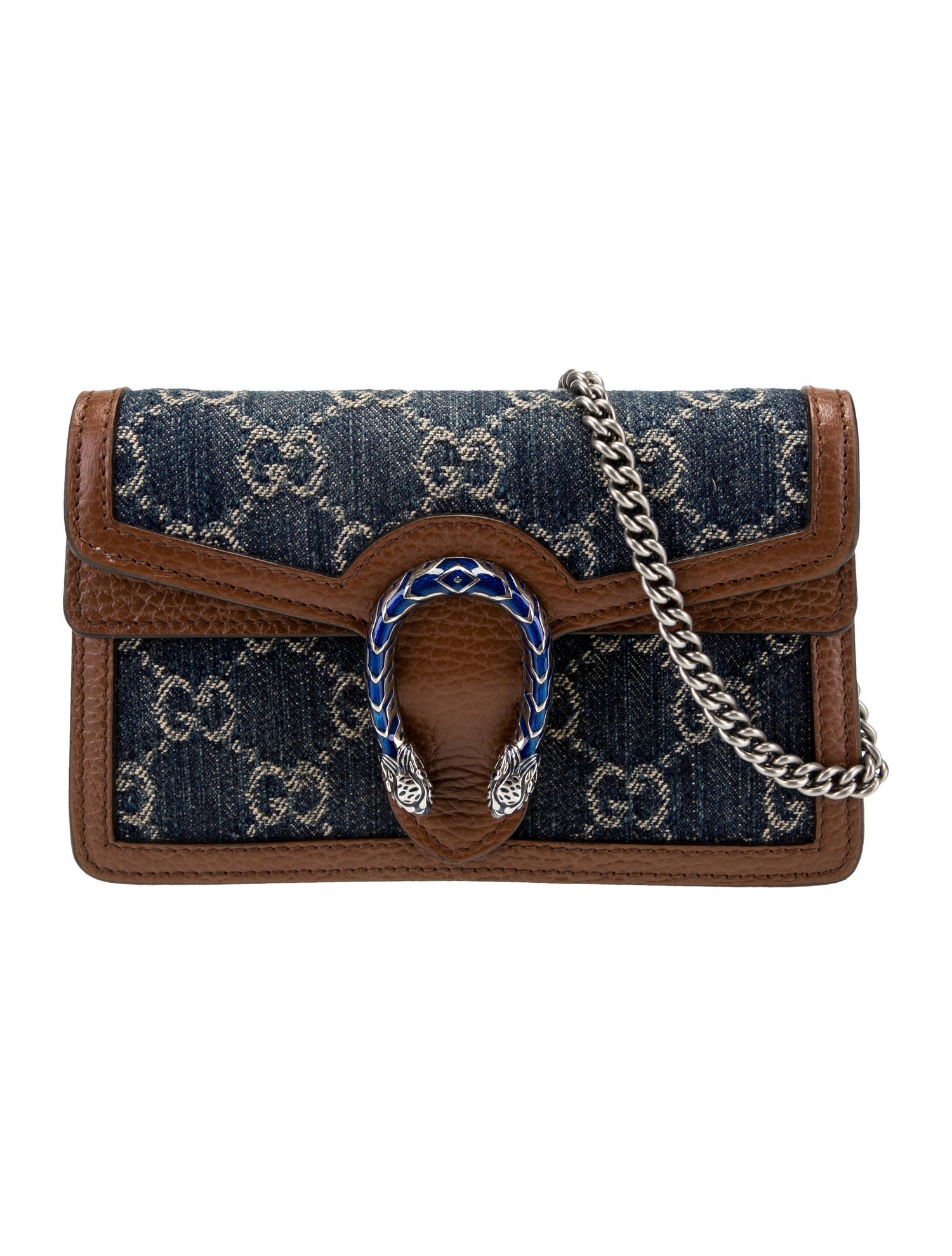Gucci Denim Dionysus Super Mini - Blue Mini Bags, Handbags - GUC1639544 ...