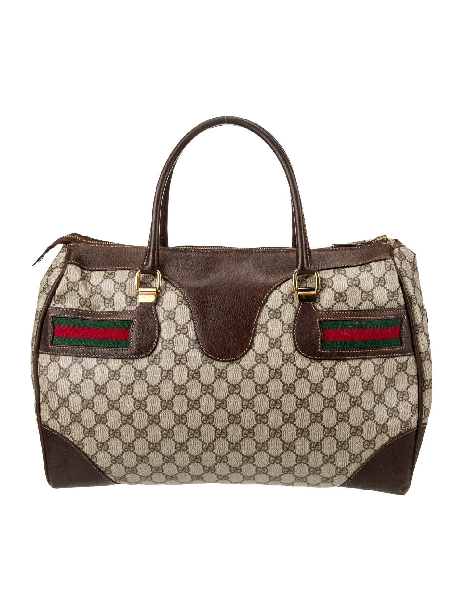 Gucci GG Plus Weekender Bag Vintage - Brown Totes, Handbags ...