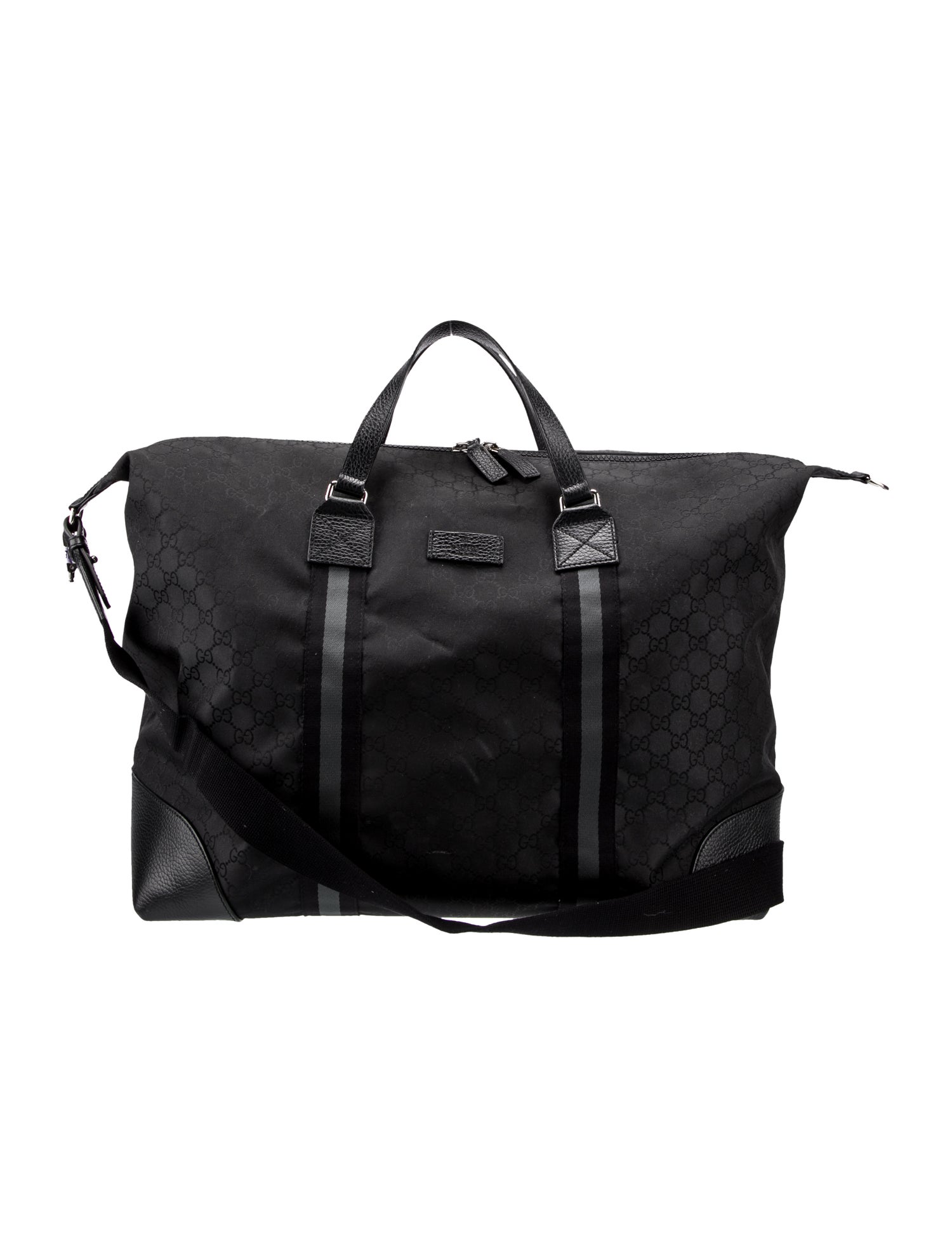 Gucci GG Nylon Weekender Bag XL - Black Luggage and Travel, Handbags ...