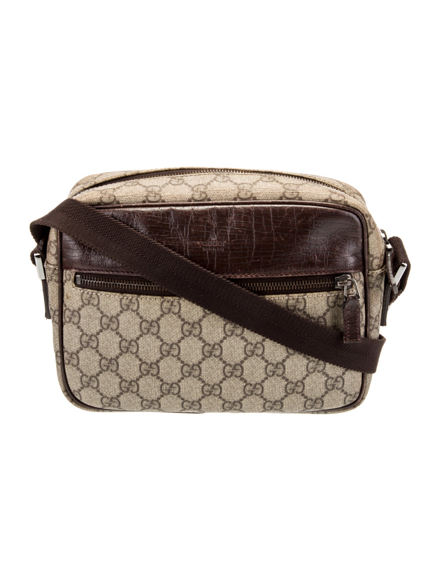 Gucci GG Supreme Crossbody Bag - Neutrals Crossbody Bags, Handbags ...