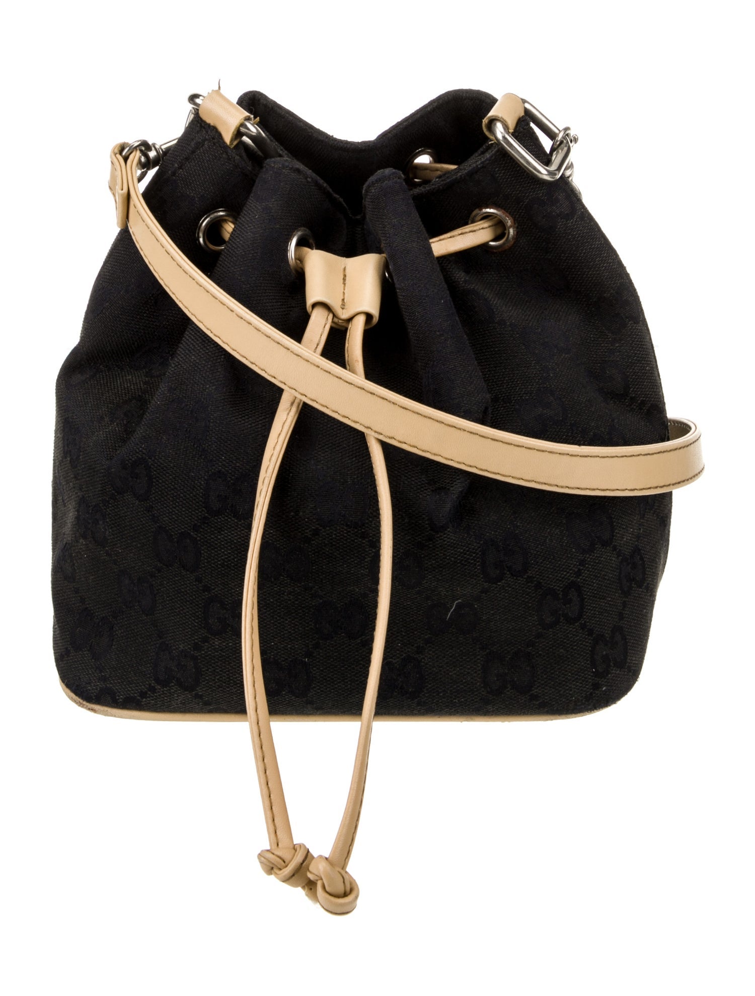 Gucci GG Canvas Bucket Bag - Black Bucket Bags, Handbags - GUC1655873 ...