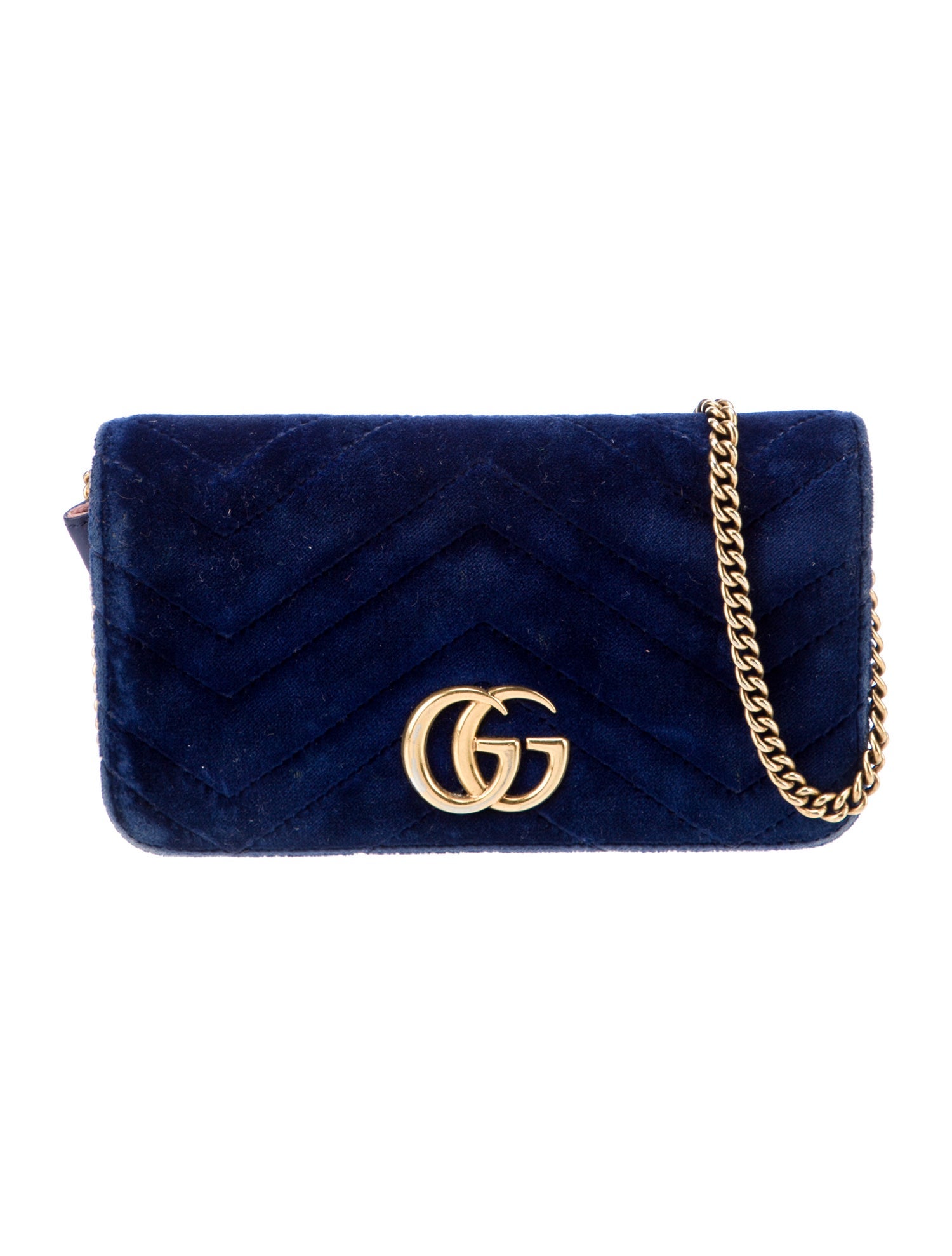 Gucci Double G Marmont - Blue Mini Bags, Handbags - GUC1662851 | The ...