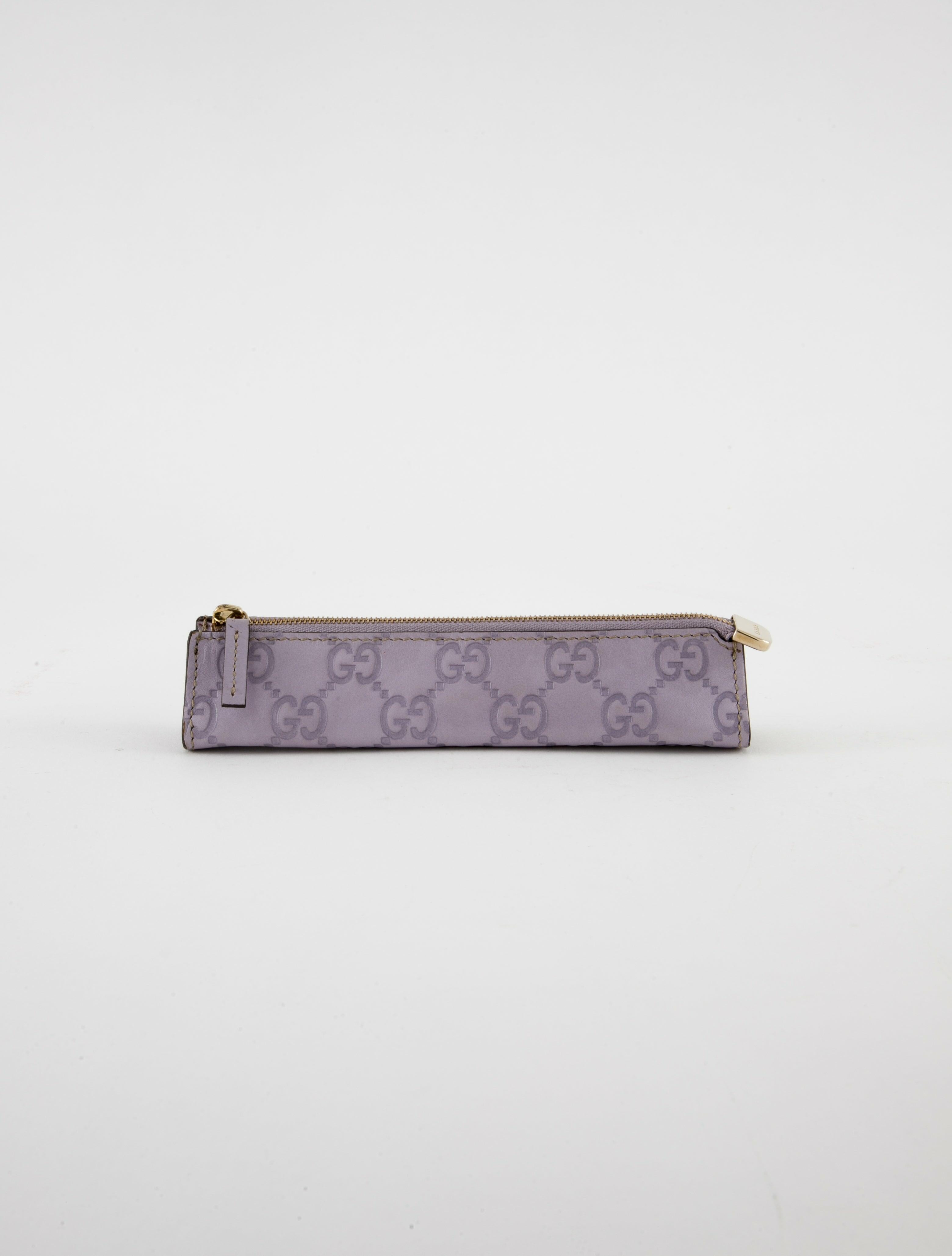 Gucci GG Leather Pencil Case - Purple Books, Stationery & Pens, Decor ...