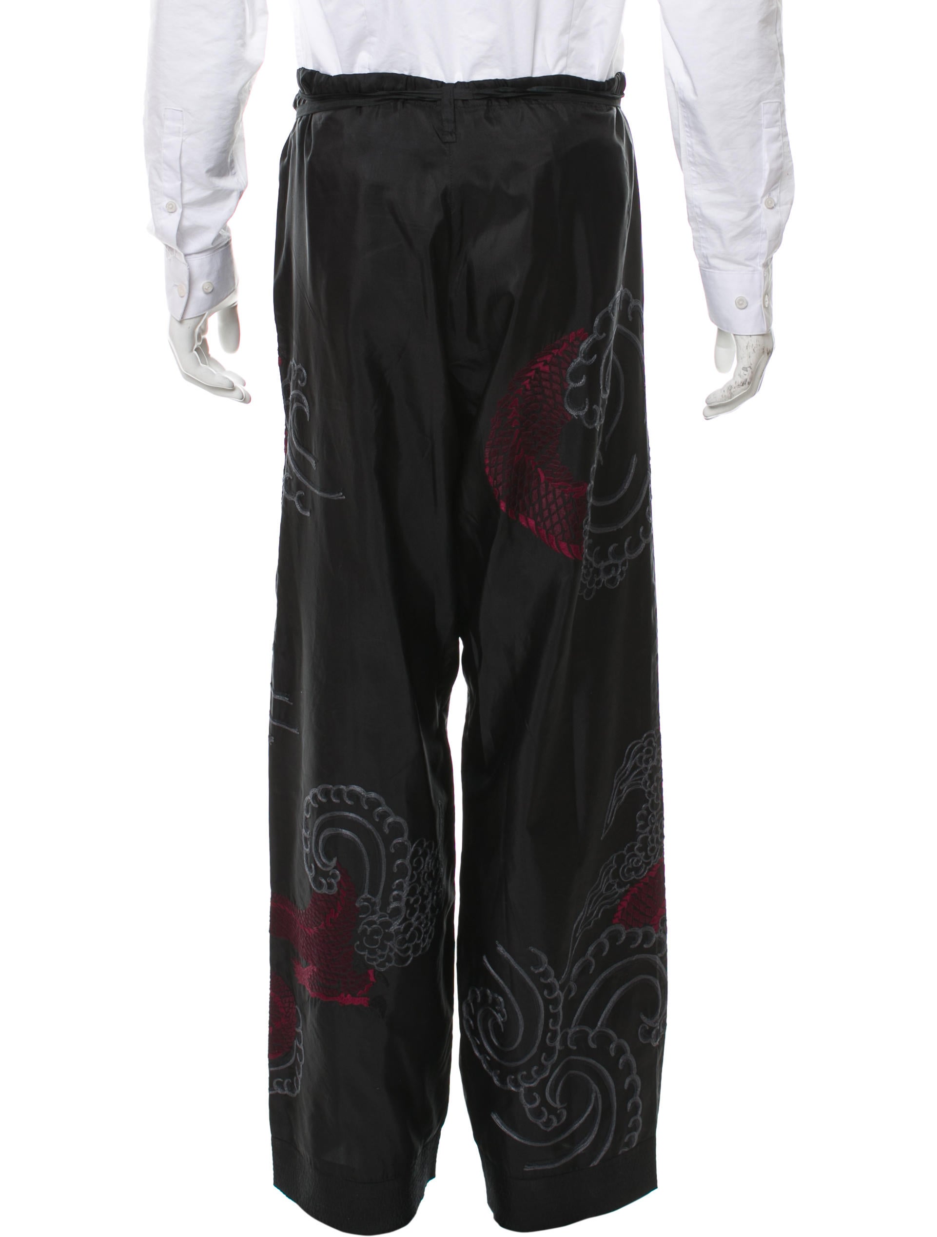 Gucci 2003 Dragon-Printed Silk Pants - Clothing - GUC166650 | The RealReal