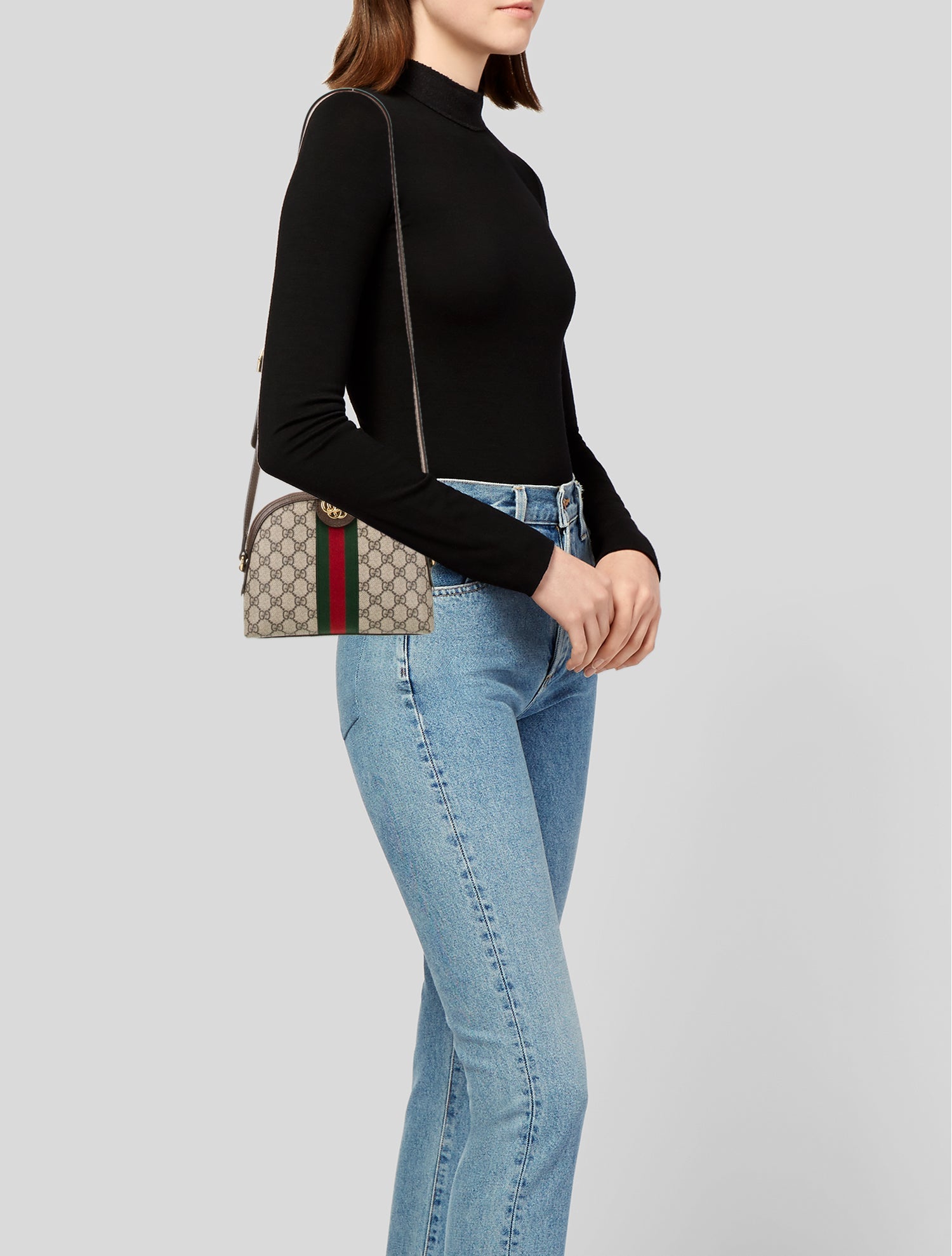 Gucci GG Supreme Ophidia Small - Neutrals Crossbody Bags, Handbags ...