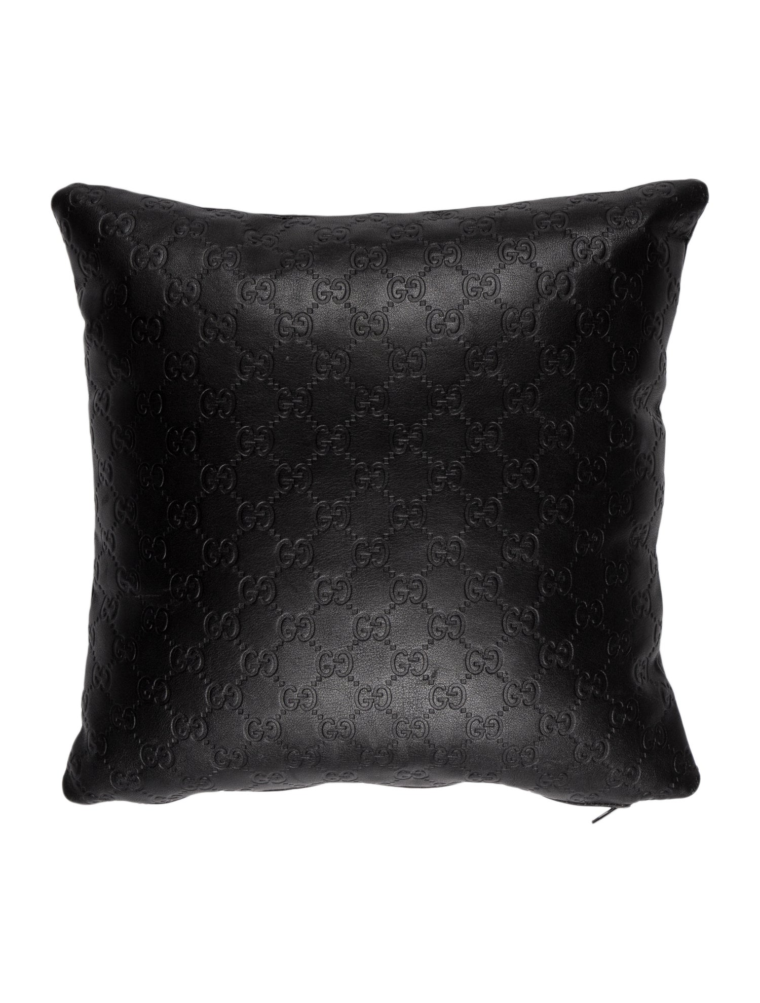 Gucci GG Leather Cushion - Black Pillows, Pillows & Throws - GUC1669235 ...