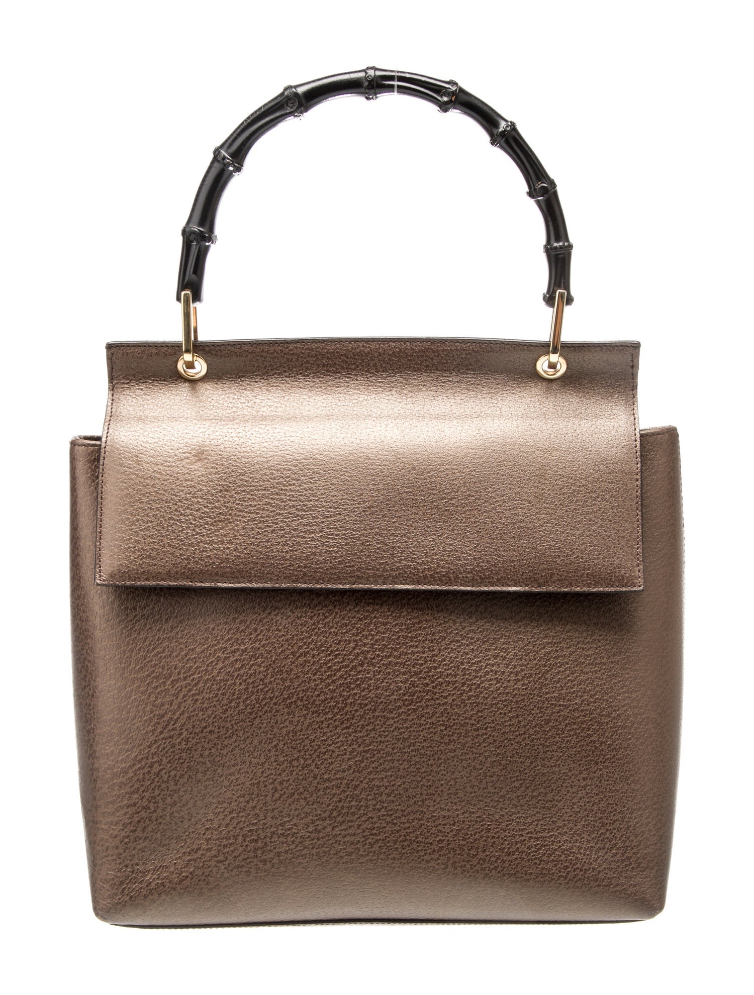 Gucci Bamboo Top Handle Bag - Brown Handle Bags, Handbags - GUC1669276 ...
