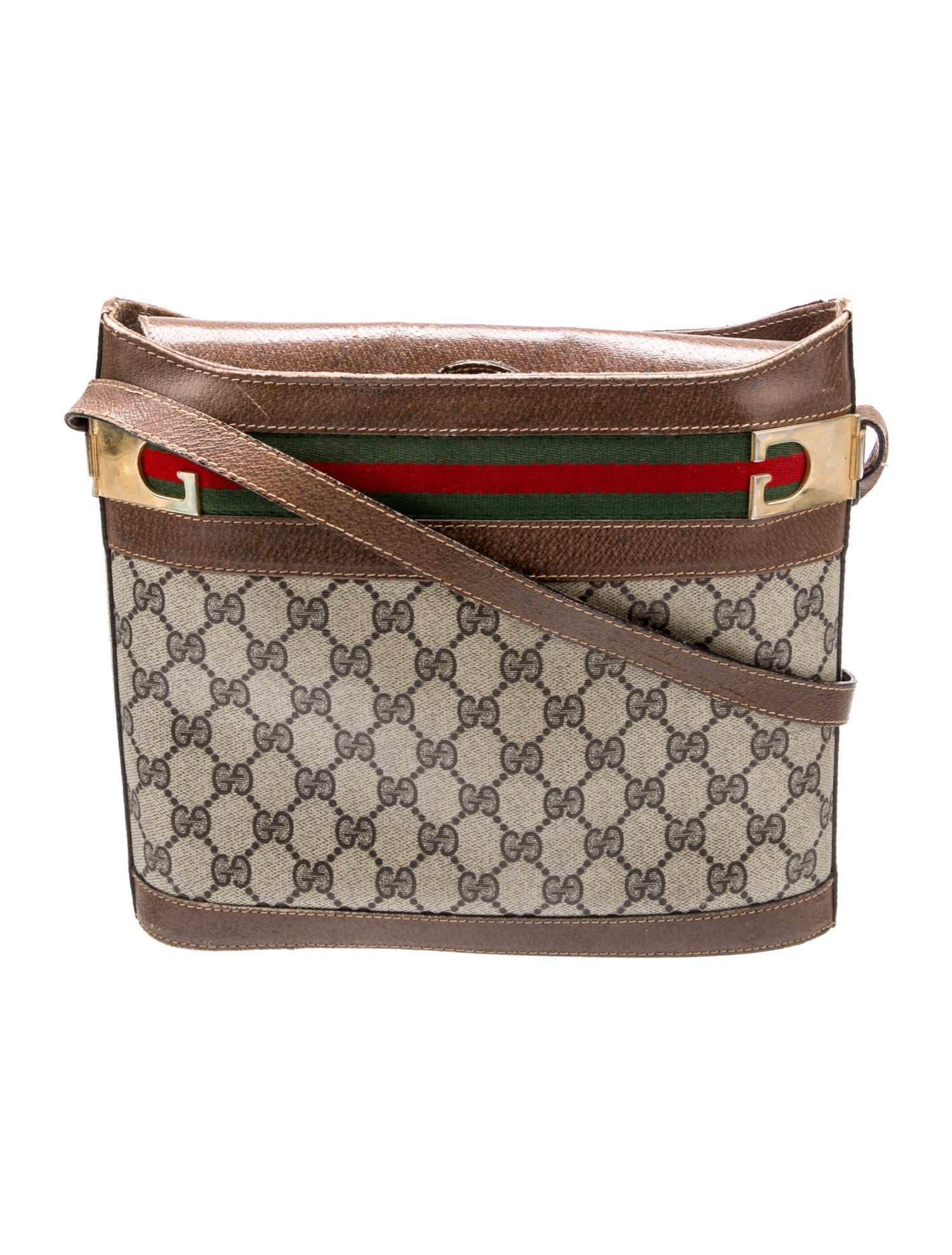 Gucci GG Supreme Shoulder Bag Vintage - Neutrals Shoulder Bags ...