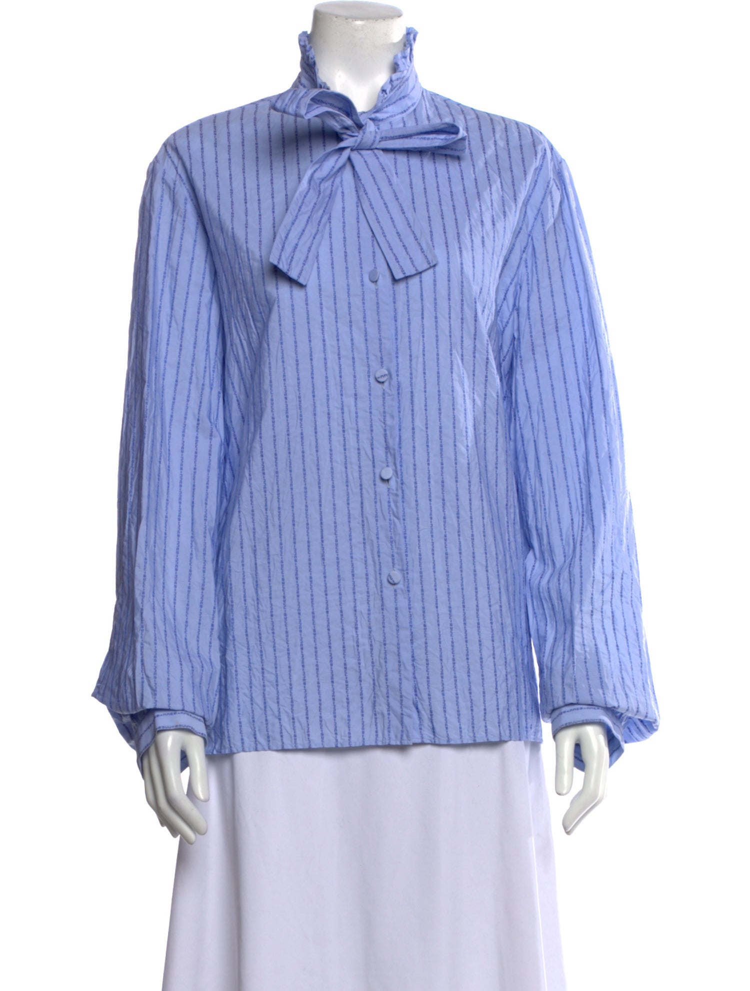 Gucci 2018 Striped Button-Up Top - Blue Tops, Clothing - GUC1670792 ...