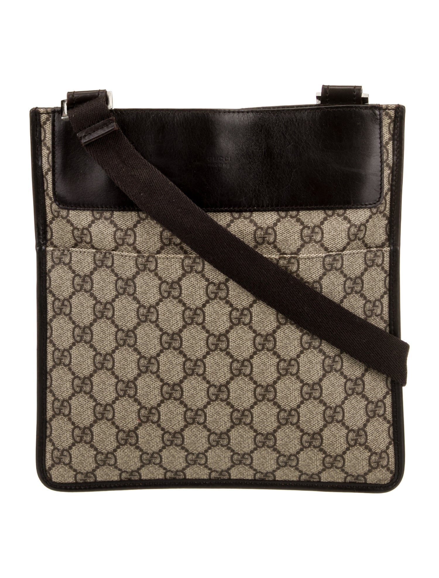 Gucci GG Supreme Messenger Bag - Brown Crossbody Bags, Handbags ...