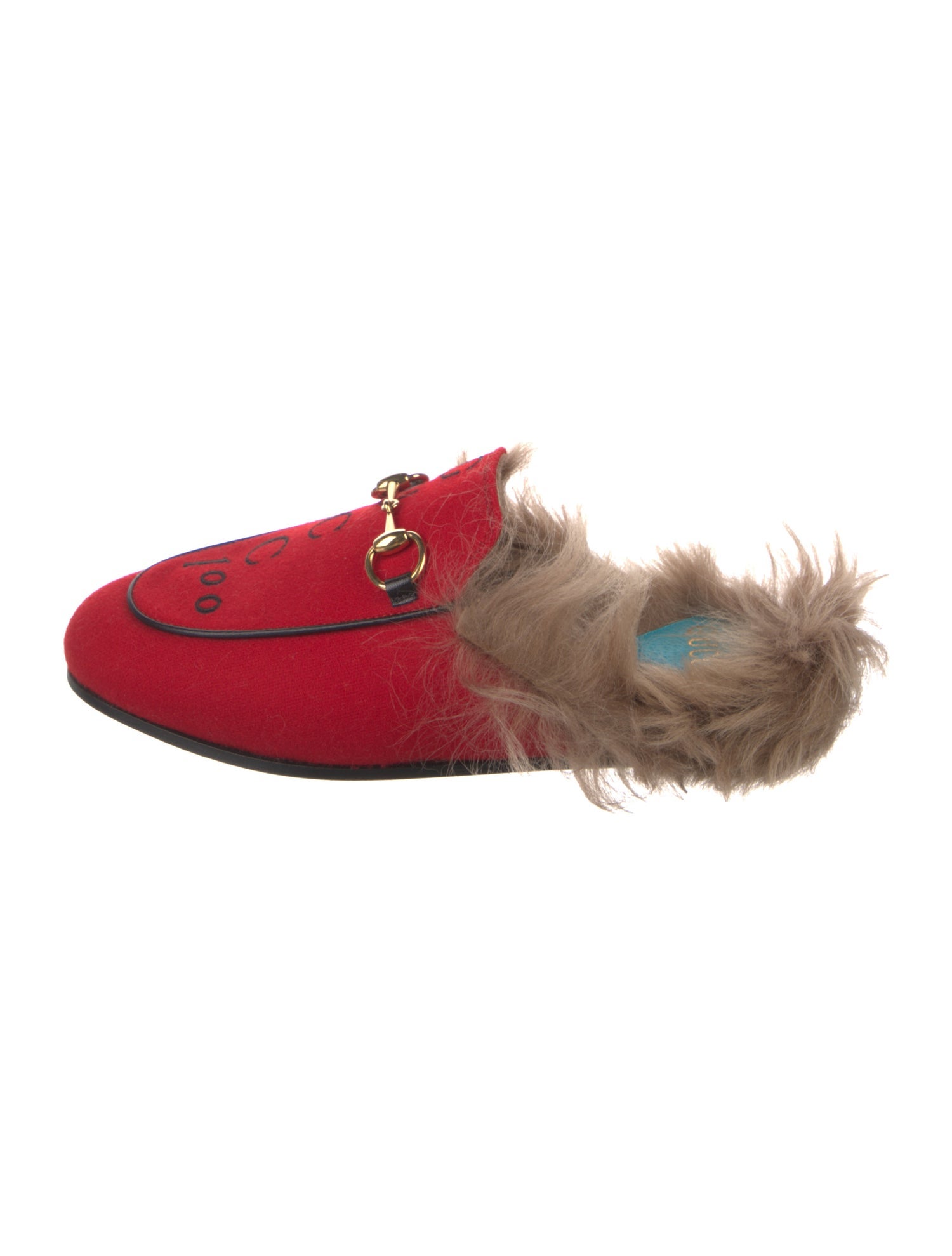 Gucci Princetown Horsebit Accent Mules - Red Flats, Shoes - GUC1674846 ...