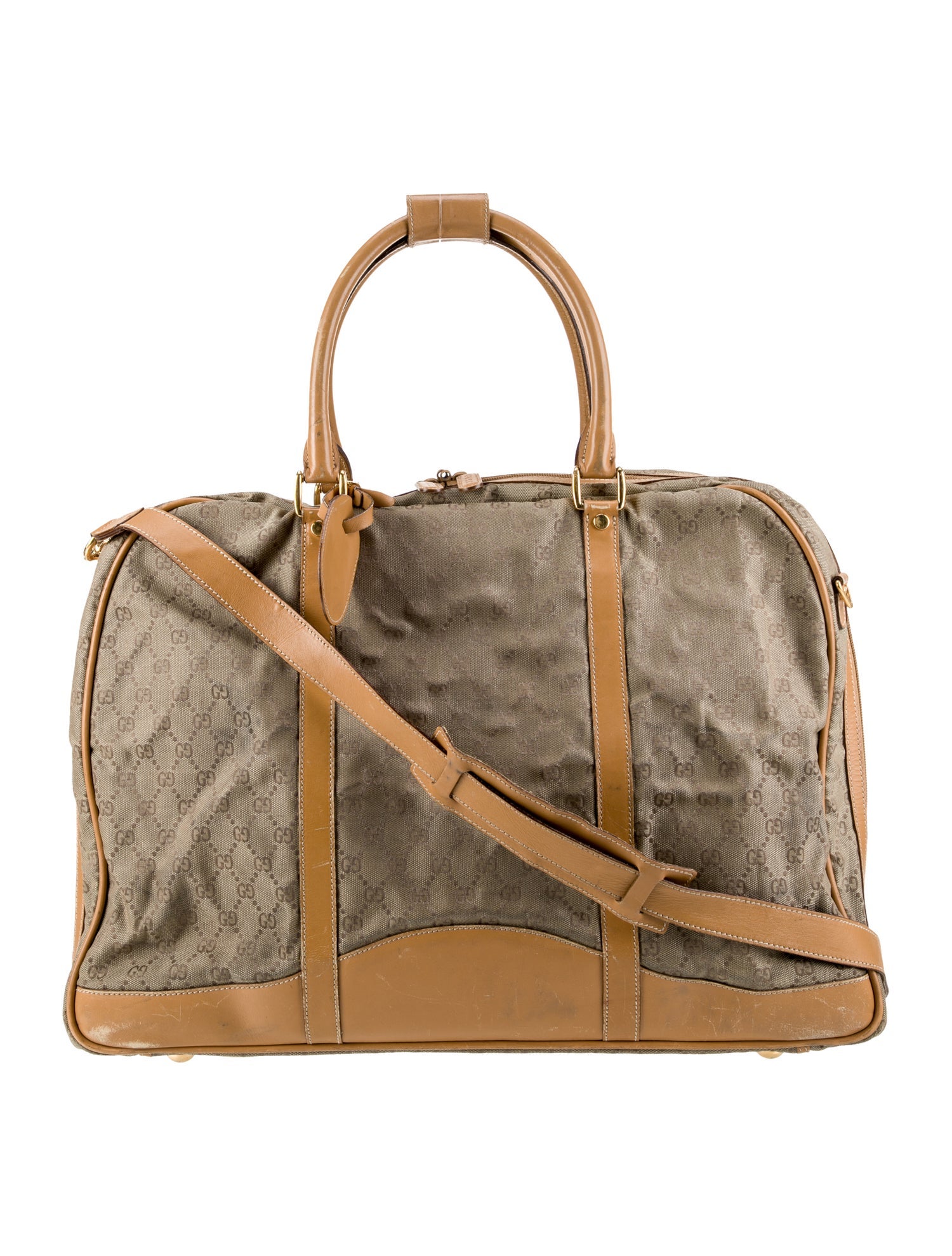 Gucci GG Canvas Weekender Bag - Neutrals Luggage and Travel, Handbags ...