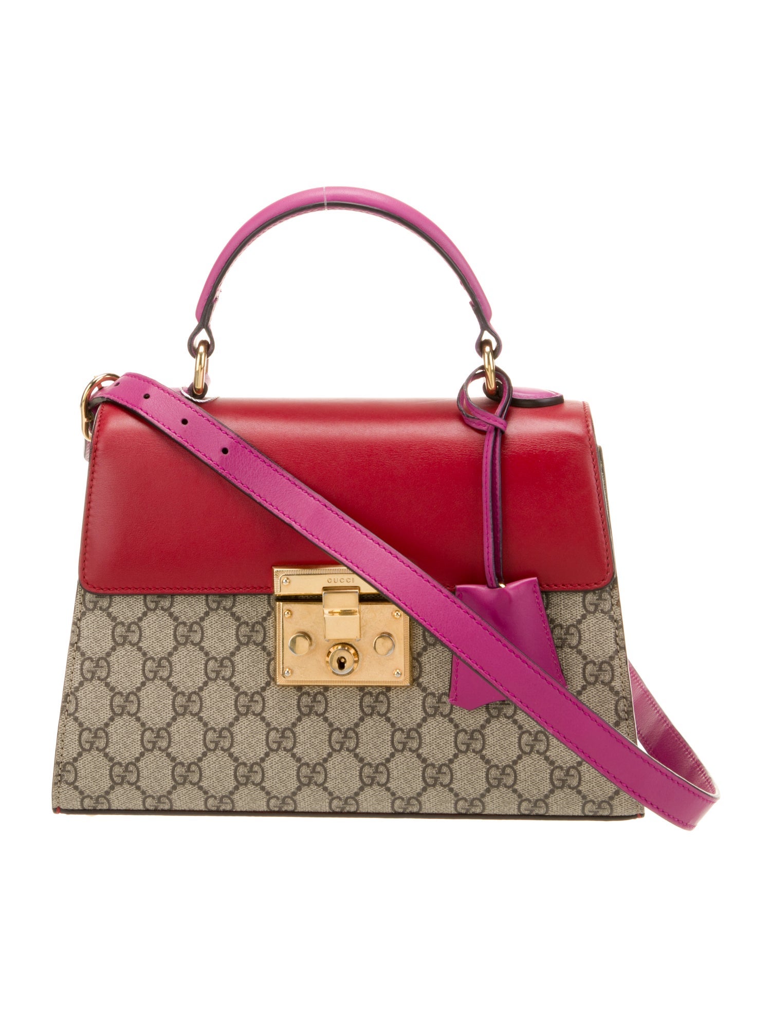 Gucci GG Supreme Padlock Small - Neutrals Handle Bags, Handbags ...