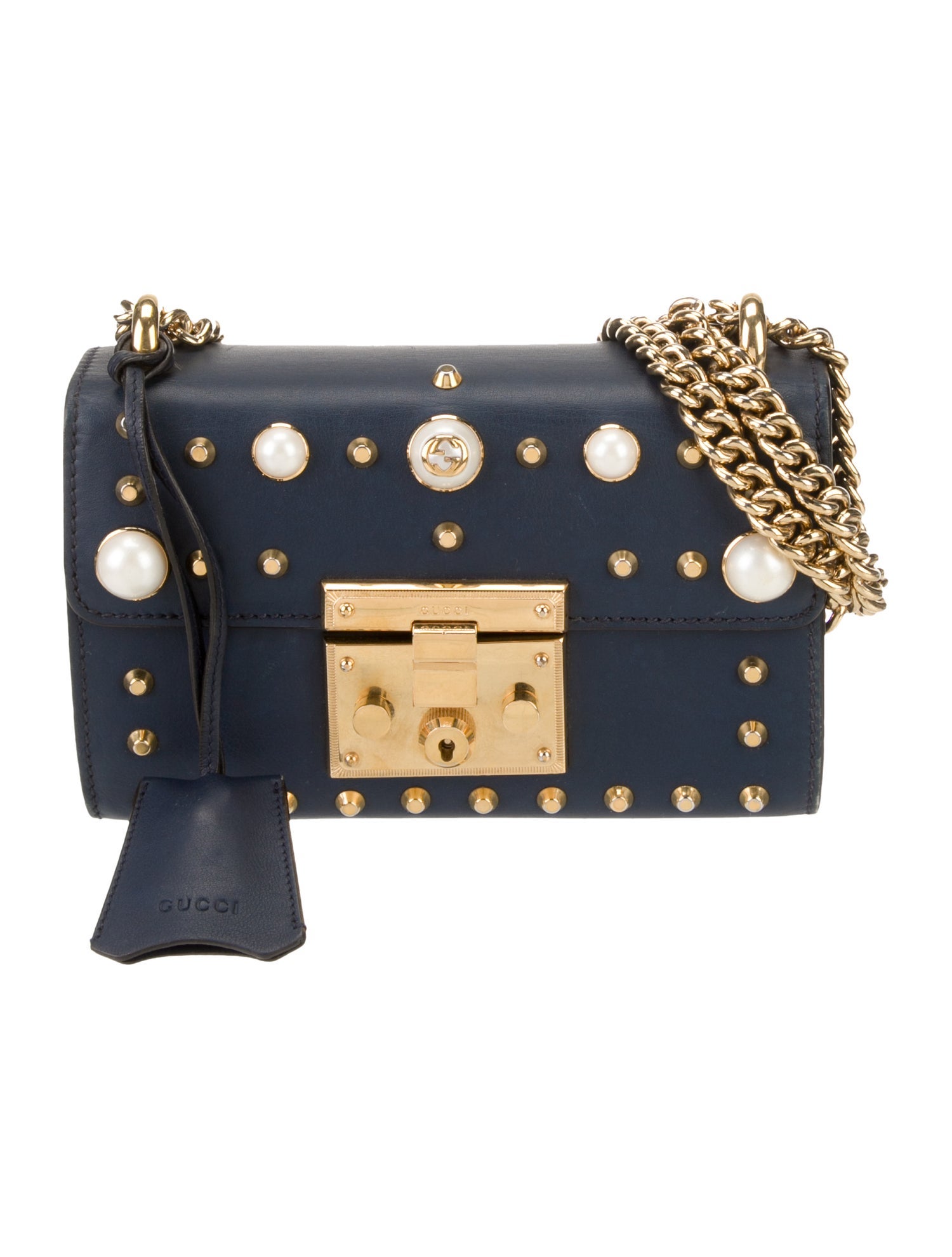 Gucci Interlocking G Padlock Small - Blue Shoulder Bags, Handbags ...