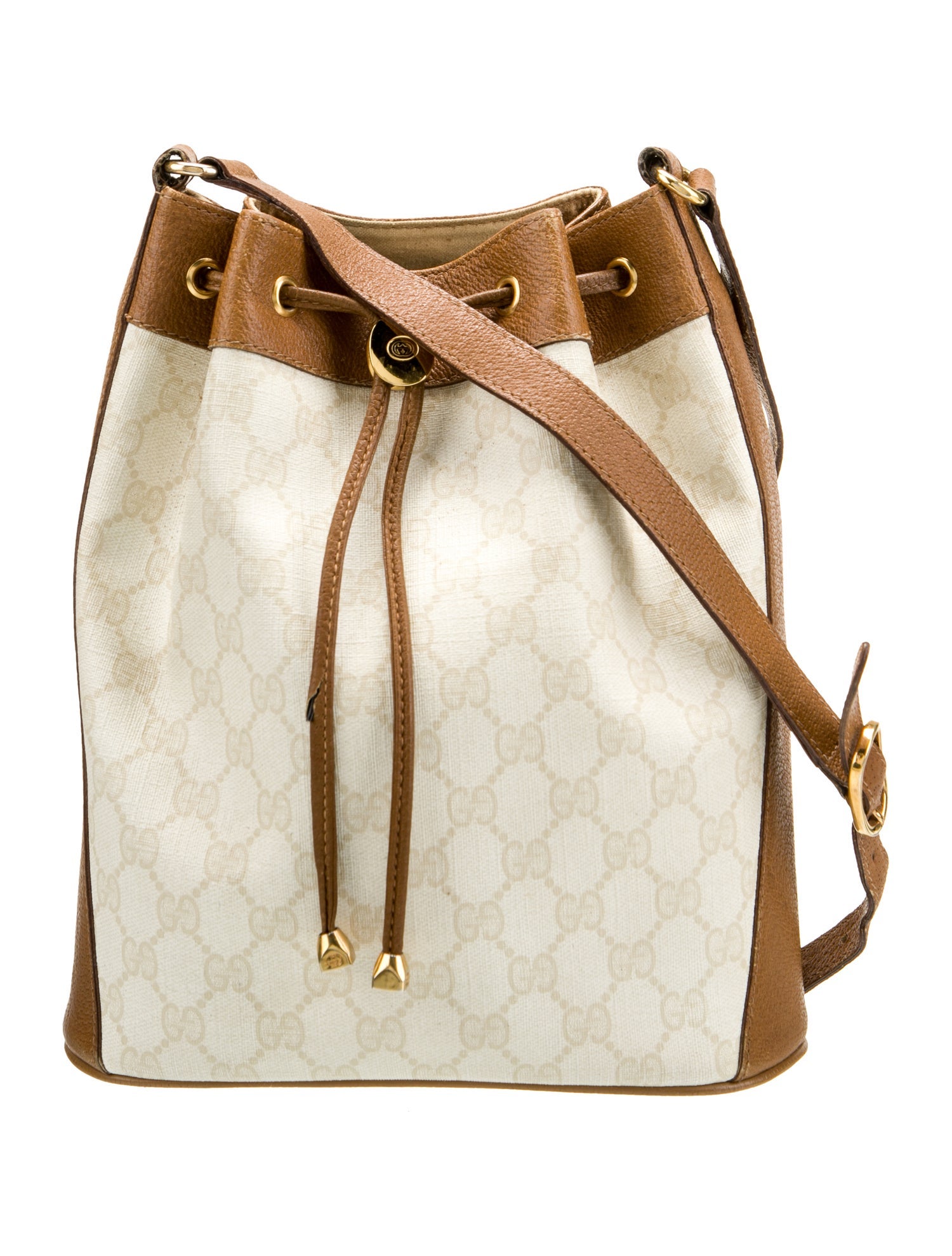 Gucci GG Supreme Bucket Bag Vintage - Neutrals Bucket Bags, Handbags ...