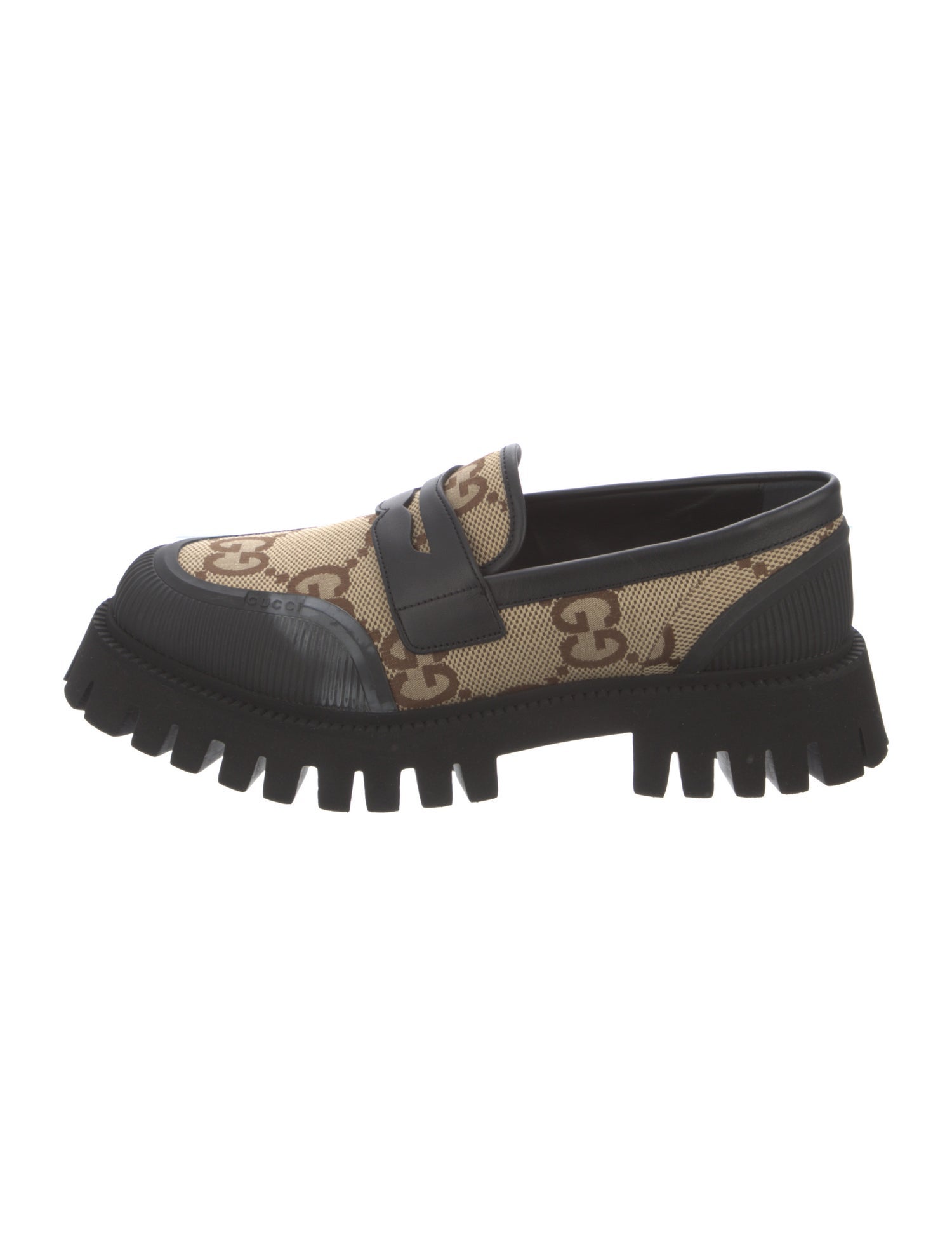 Gucci GG Canvas Canvas Drivers - Neutrals Loafers, Shoes - GUC1683654 ...