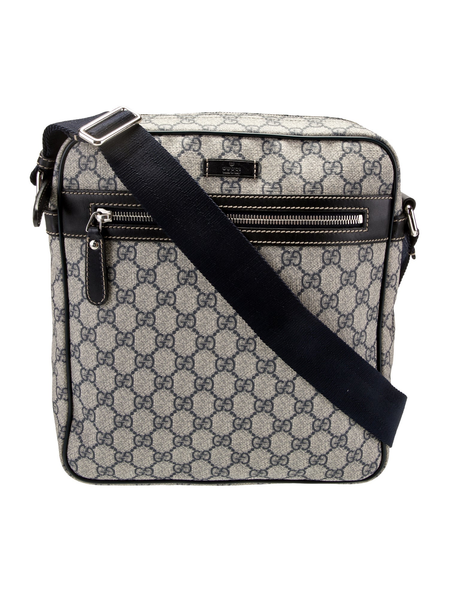 Gucci GG Supreme Shoulder Bag - Blue Shoulder Bags, Handbags ...