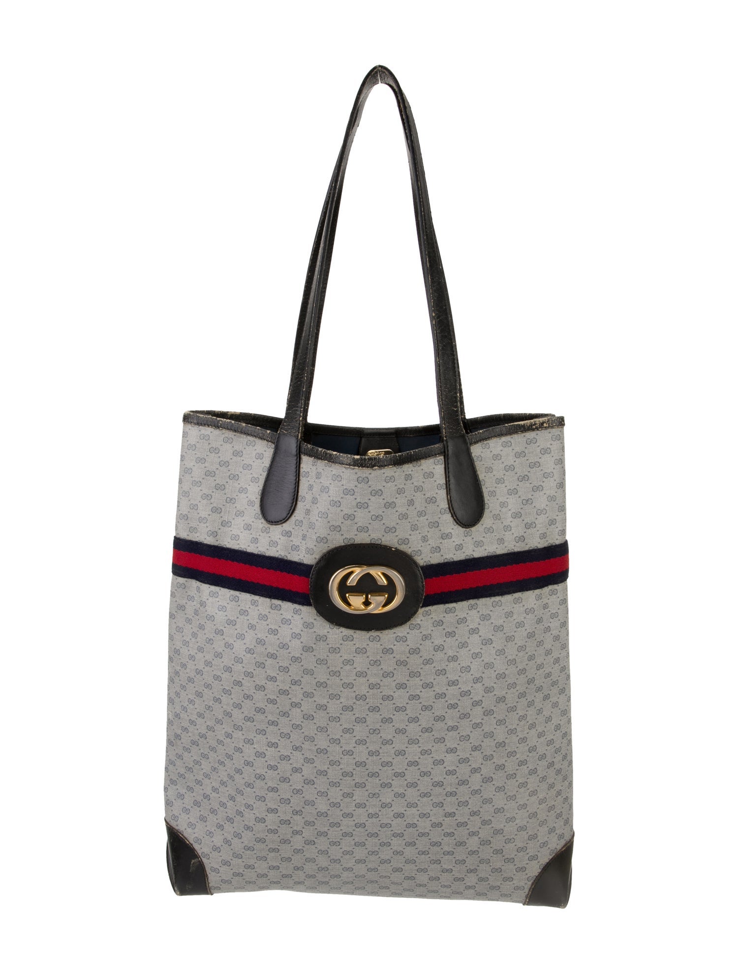 Gucci Interlocking G Tote Vintage - Blue Totes, Handbags - GUC1686154 ...