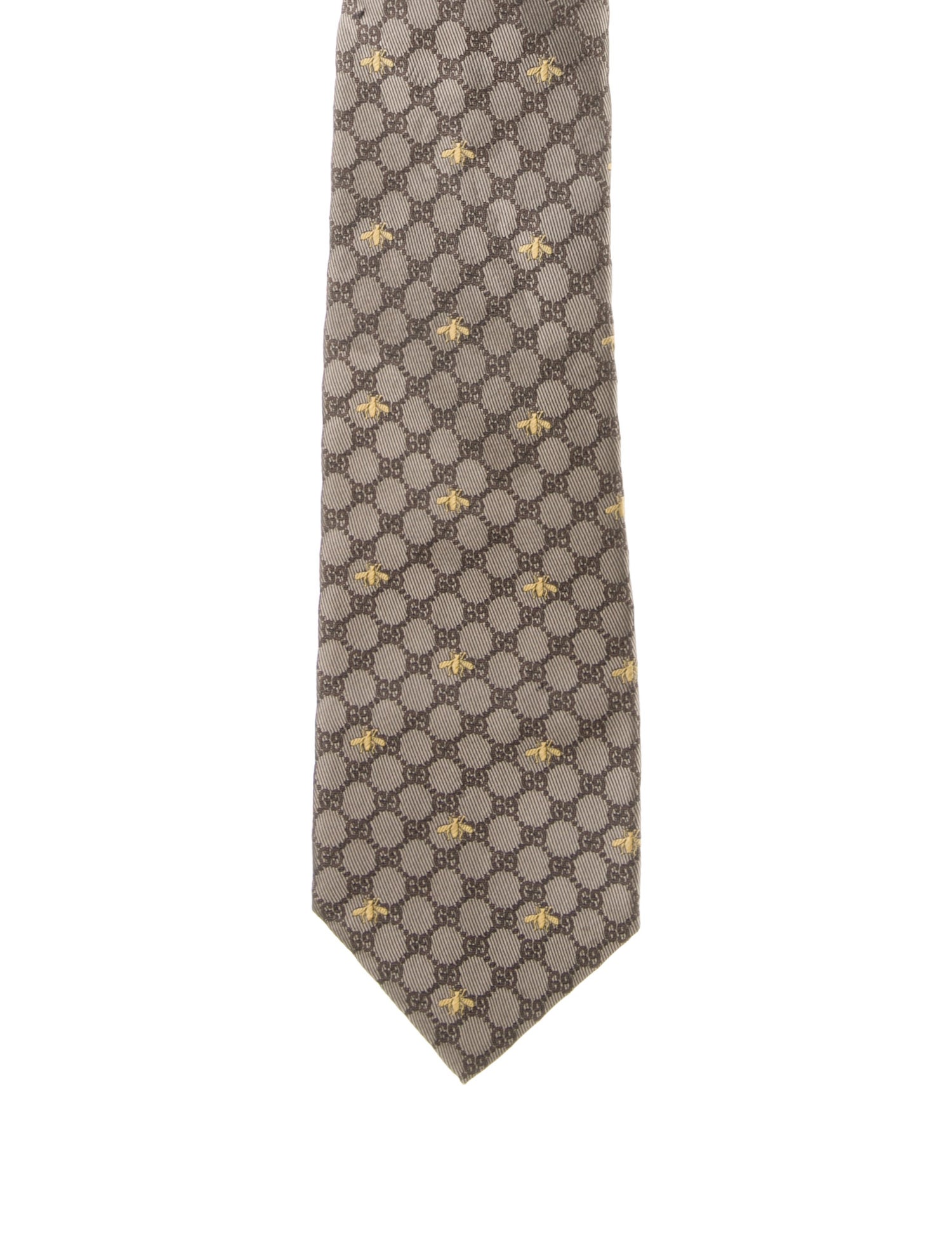 Gucci GG Supreme Silk Tie - Brown Ties, Suiting Accessories ...