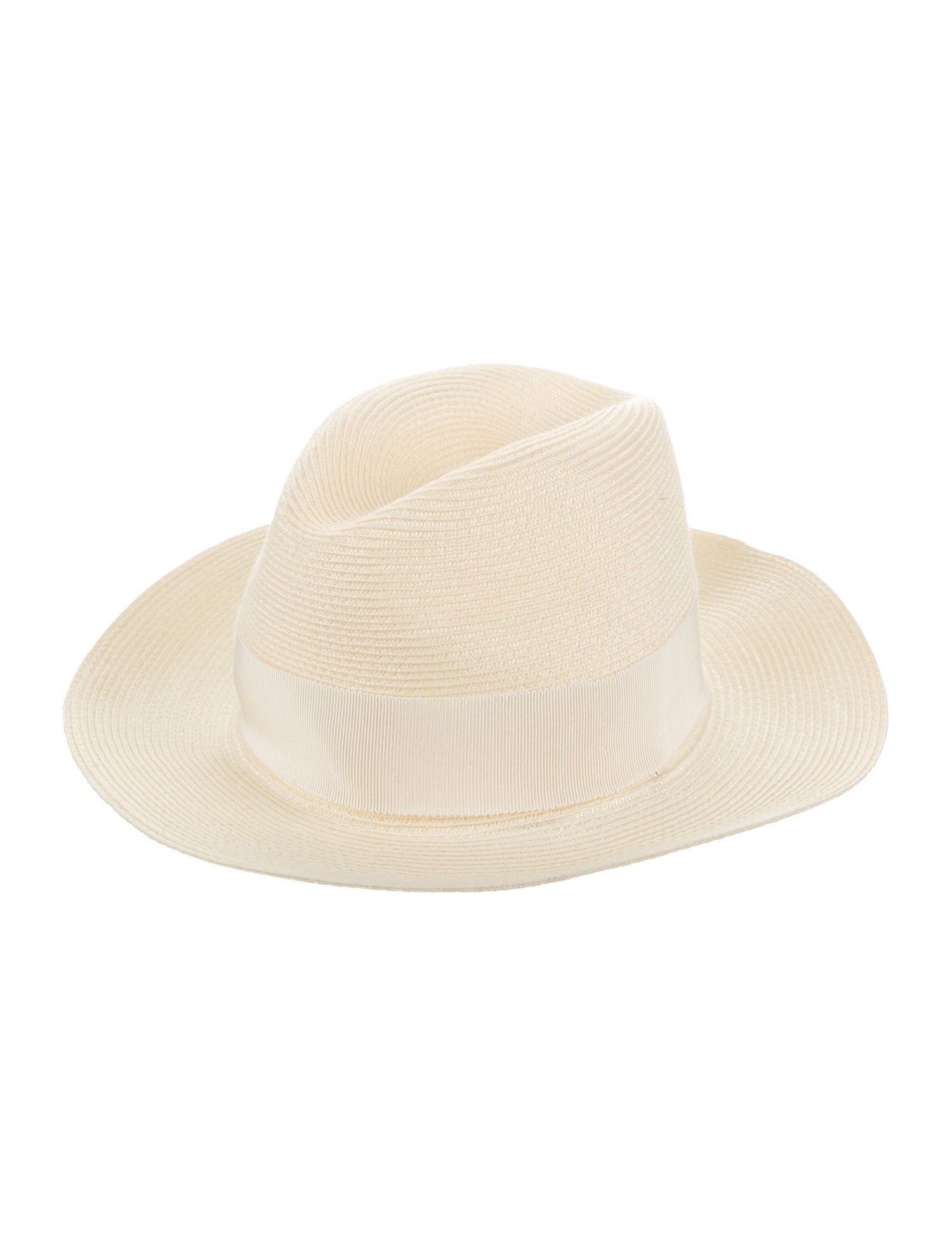 Gucci Raffia Fedora Hat w/ Tags - White Hats, Accessories - GUC1697662 ...