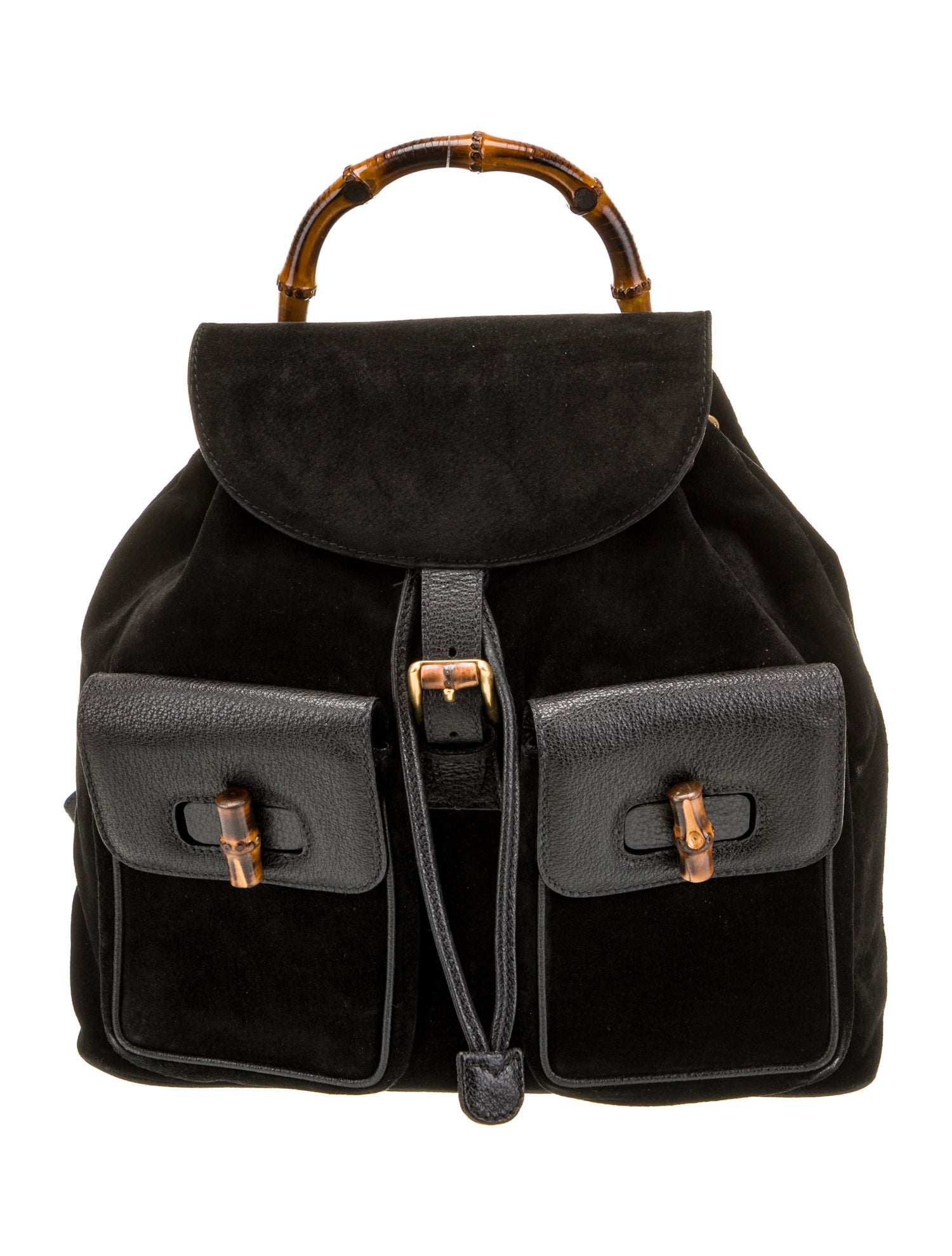 Gucci Bamboo Backpack Vintage - Black Backpacks, Handbags - GUC1697693 ...