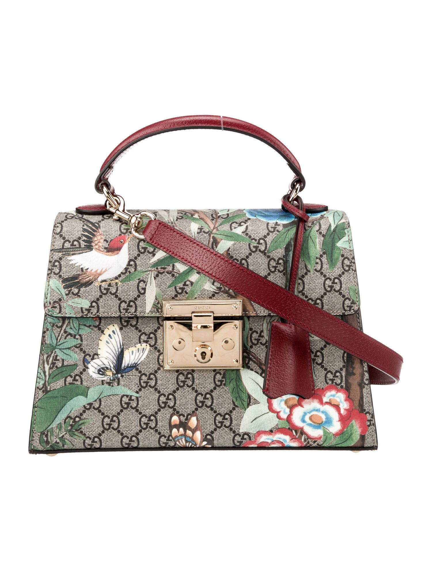 Gucci GG Supreme Padlock Small - Brown Handle Bags, Handbags ...