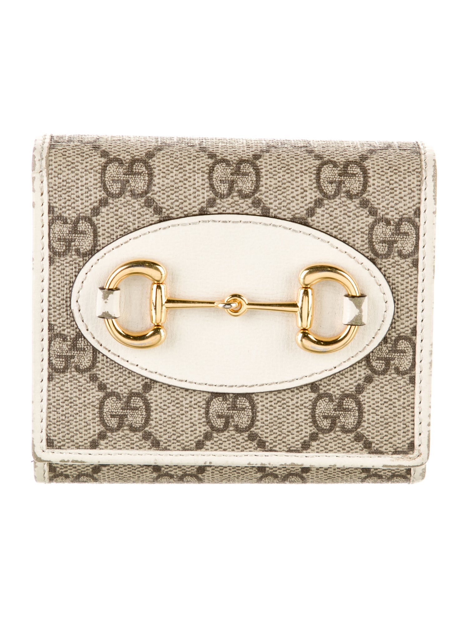 Gucci GG Supreme 1955 Horsebit Compact Wallet GG Supreme Compact Wallet ...