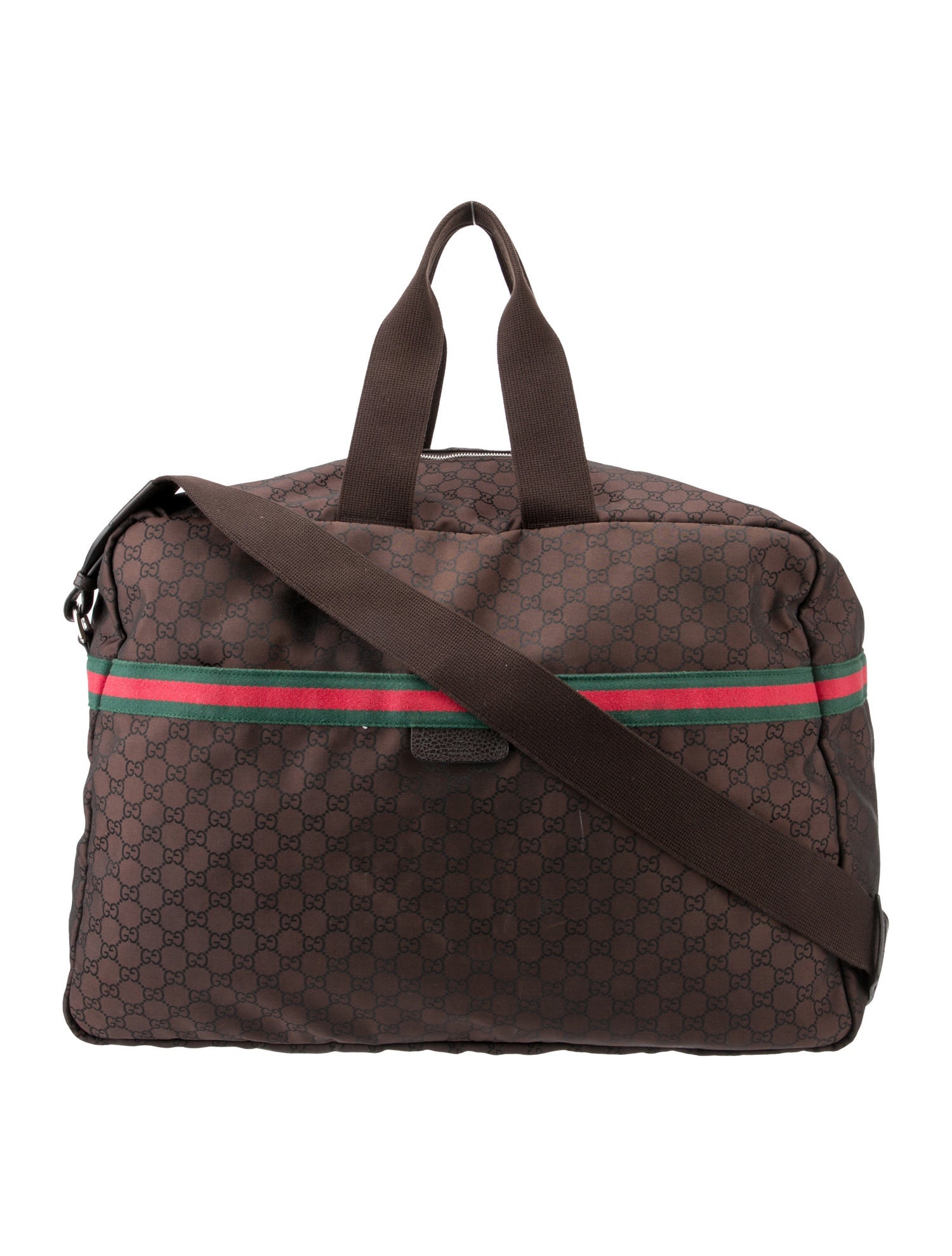 Gucci GG Canvas Weekender Bag - Brown Luggage and Travel, Handbags ...