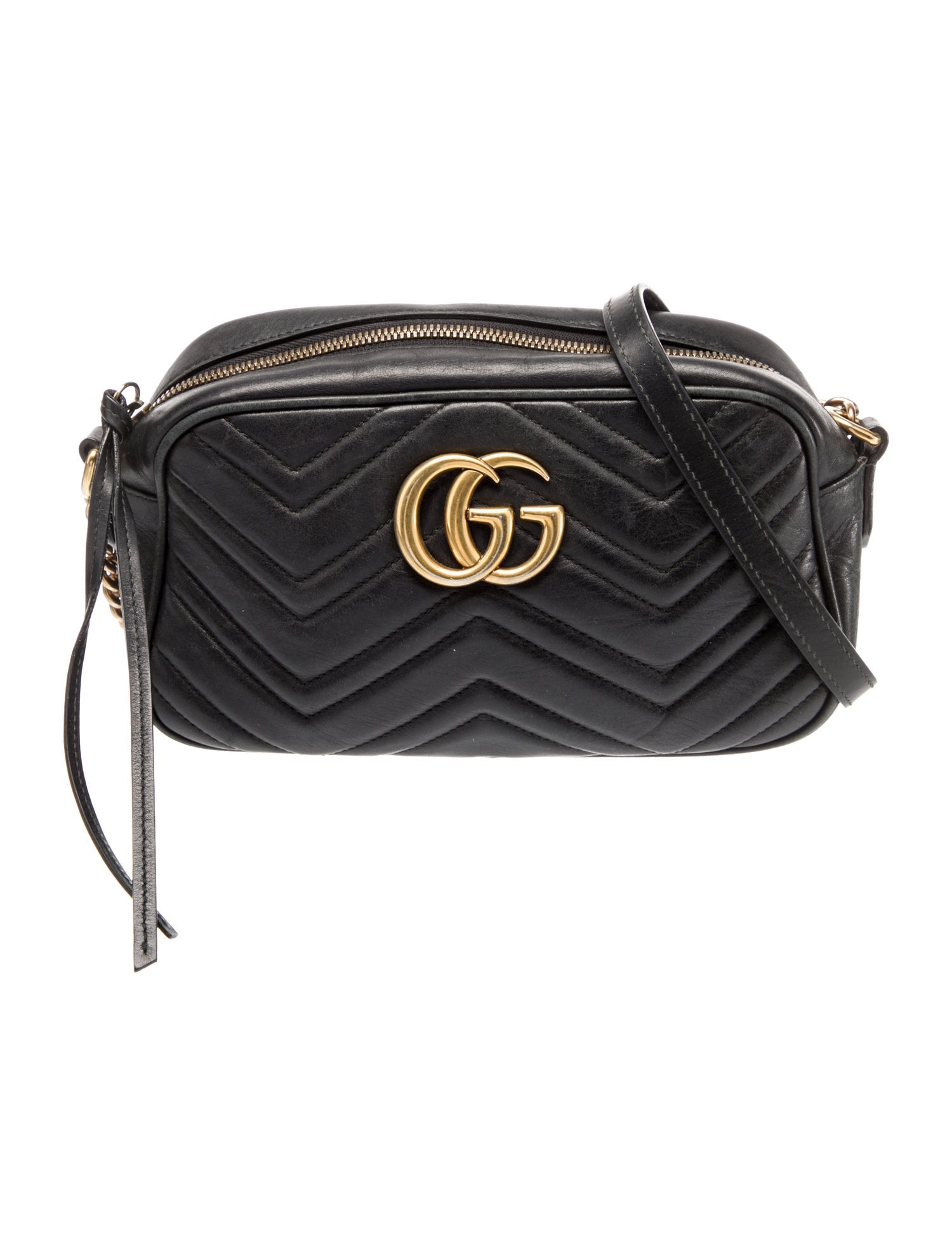 Gucci Double G Marmont Small - Black Crossbody Bags, Handbags ...
