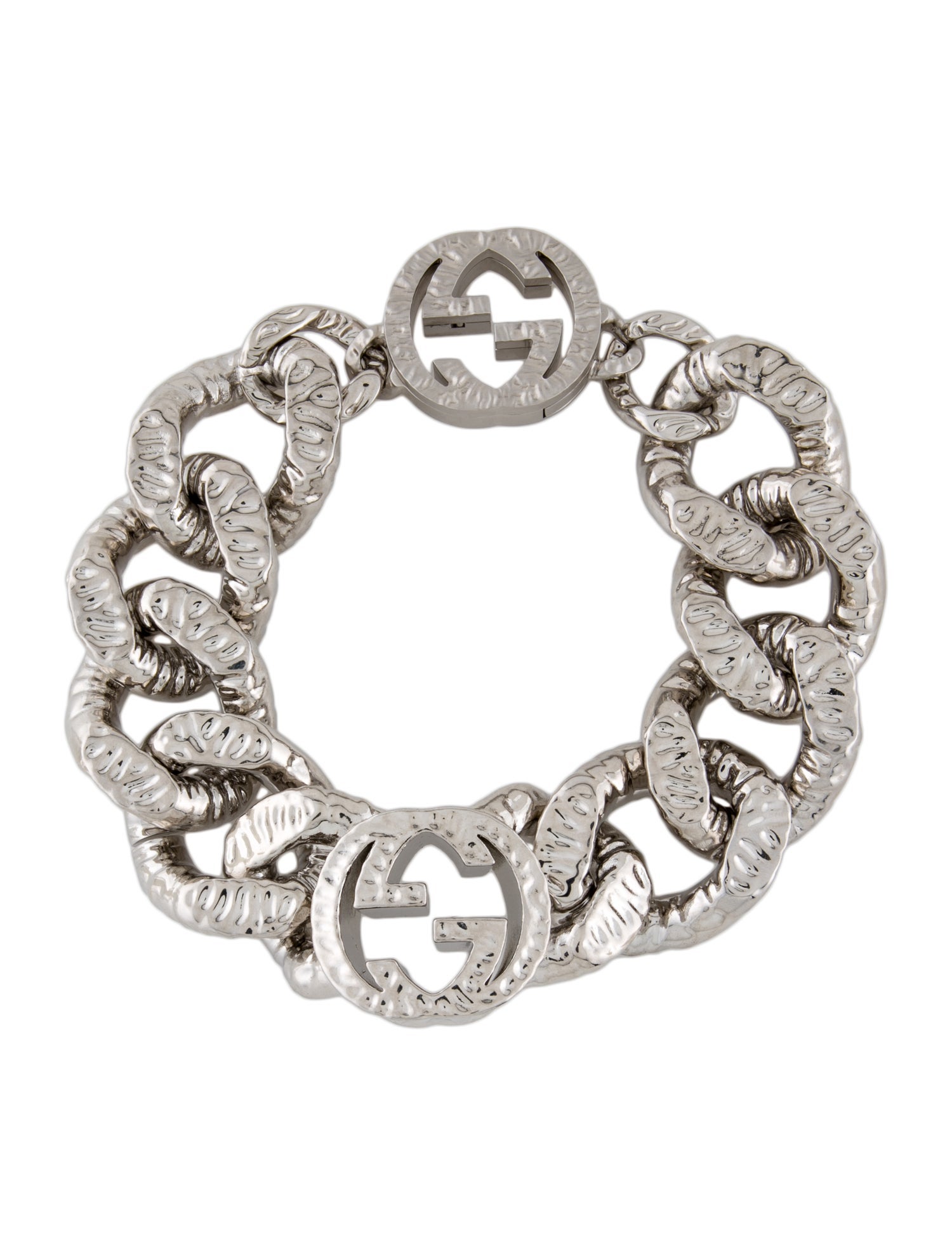 Gucci Interlocking G Choker Necklace - Silver-Tone Metal Choker ...