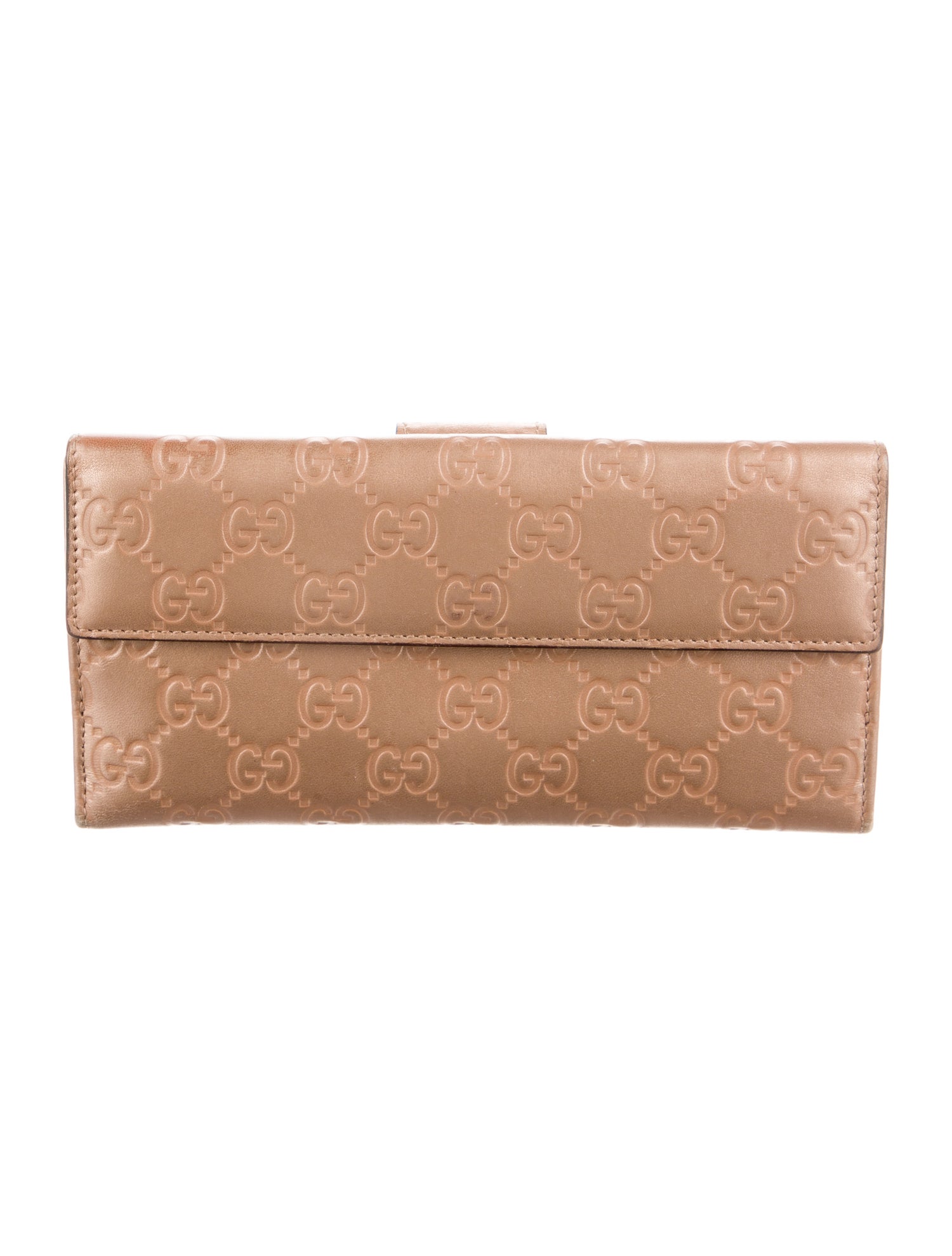 Gucci GG Signature Leather French Purse - Pink Wallets, Accessories ...
