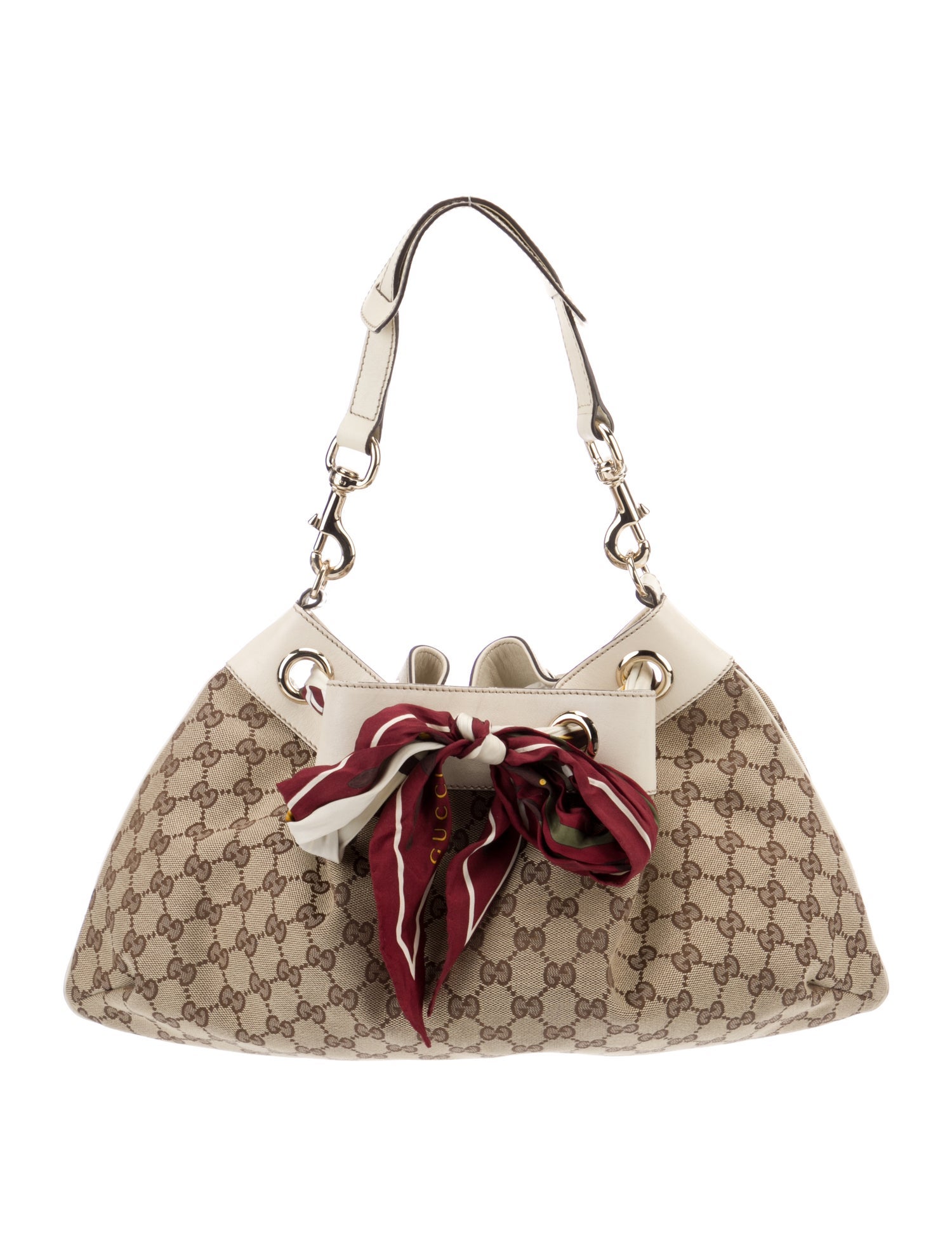 Gucci GG Canvas Positano - Brown Shoulder Bags, Handbags - GUC1717114 ...