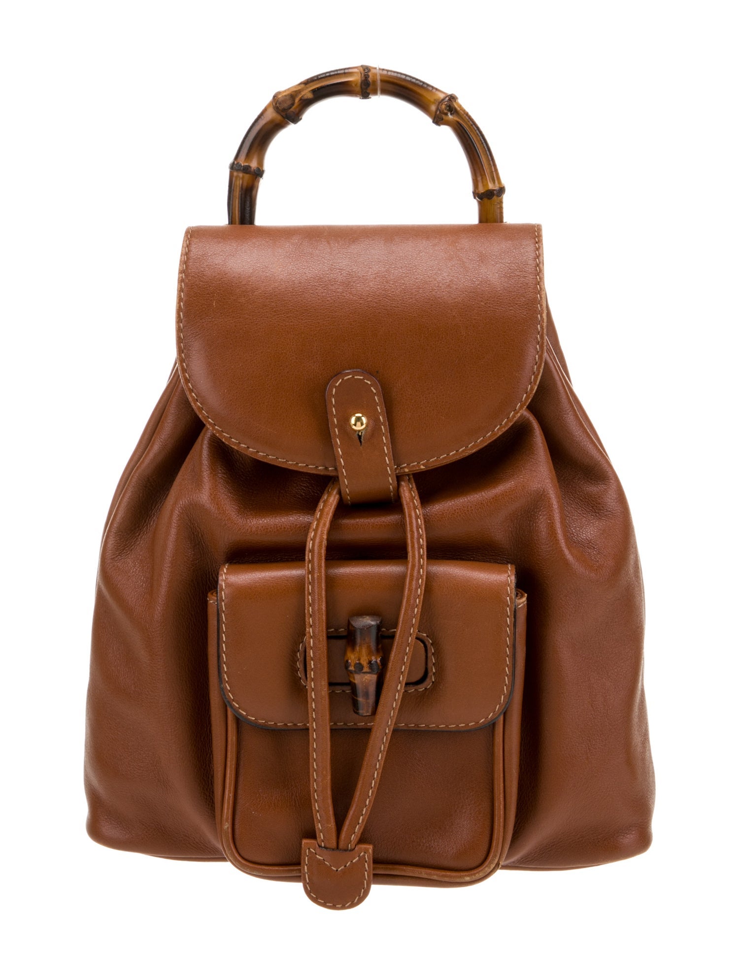 Gucci Bamboo Backpack Mini Vintage - Brown Backpacks, Handbags ...