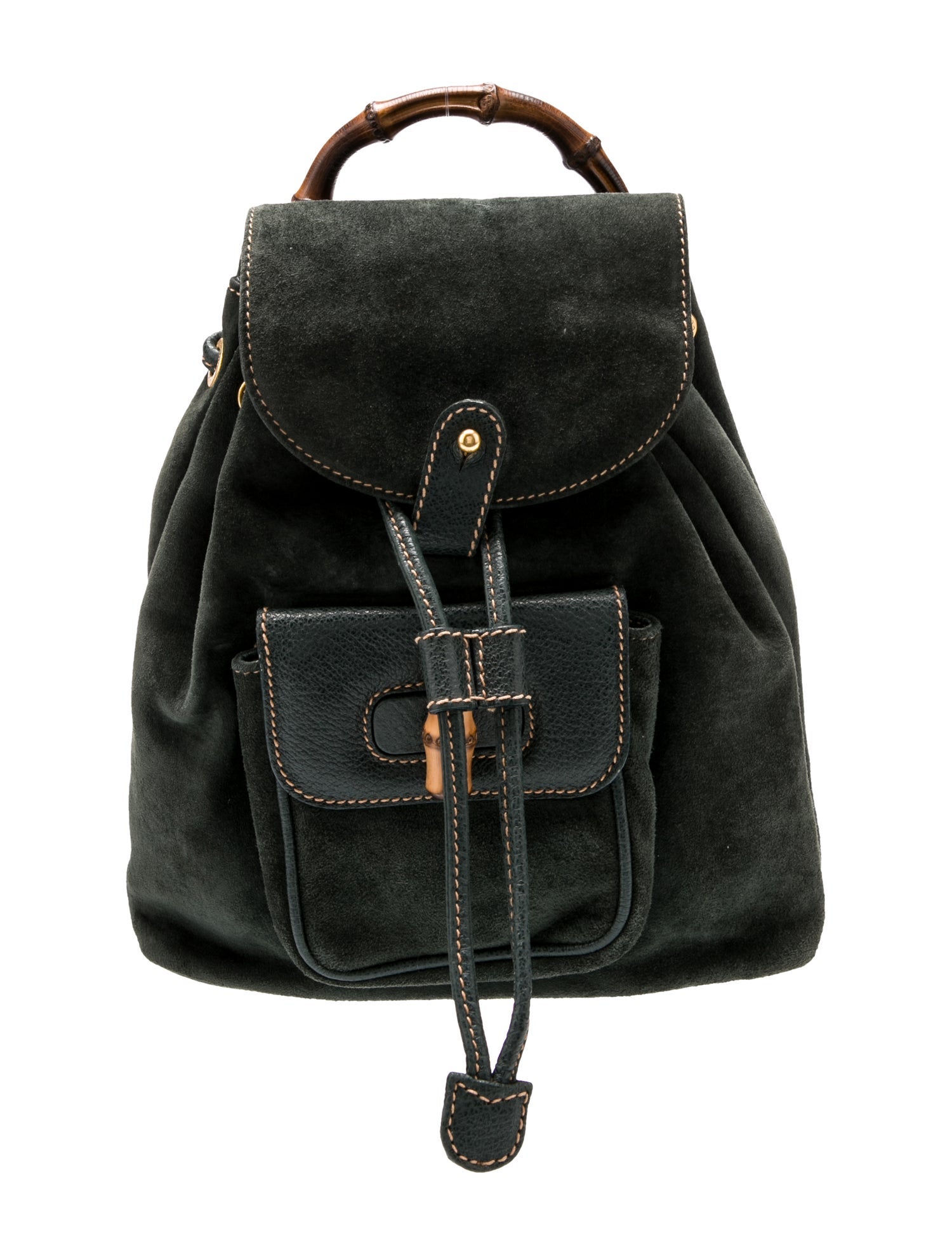 Gucci Bamboo Backpack - Green Backpacks, Handbags - GUC1720474 | The ...