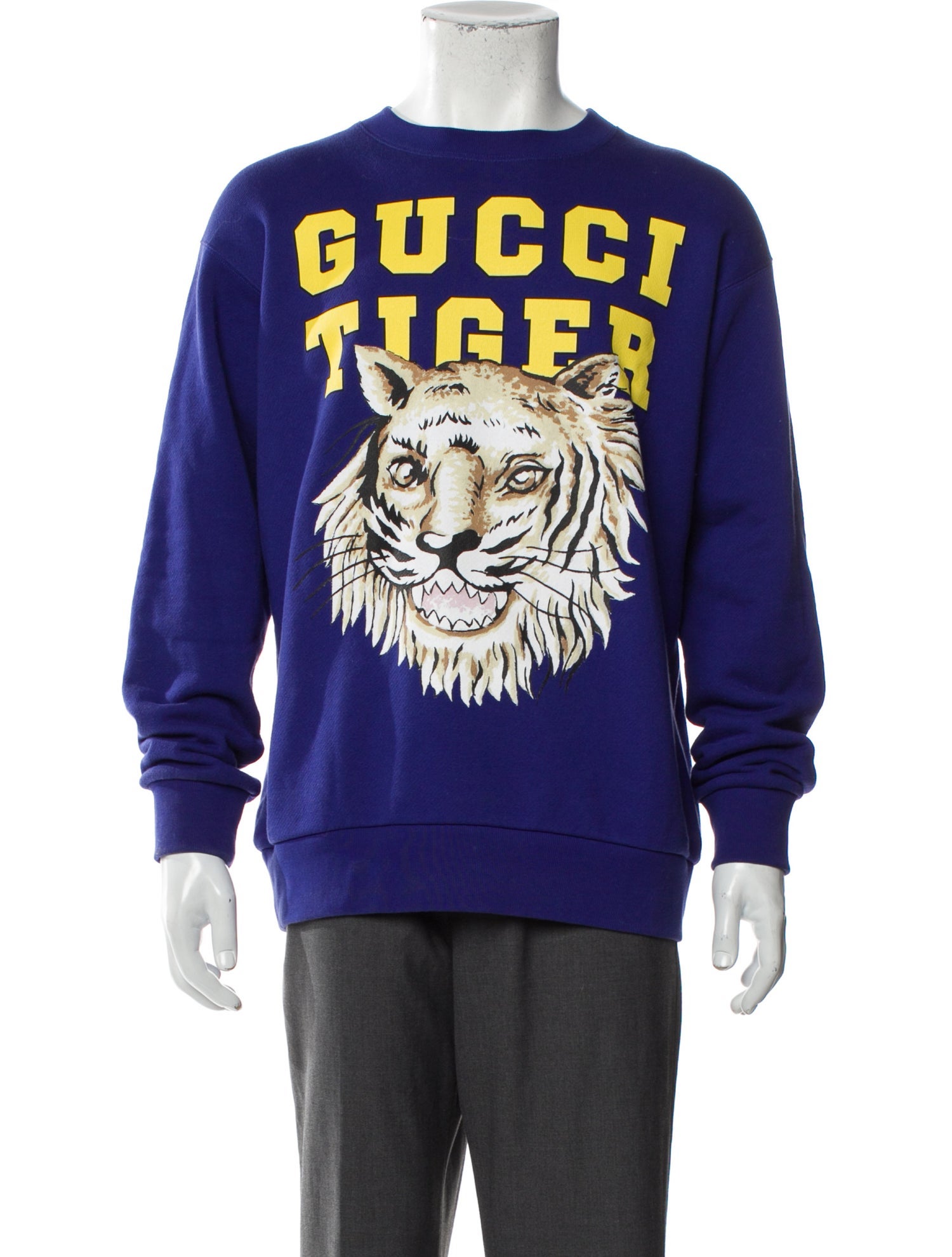 Gucci Kingsnake Tiger Sweatshirt - Blue Sweatshirts & Hoodies, Clothing ...