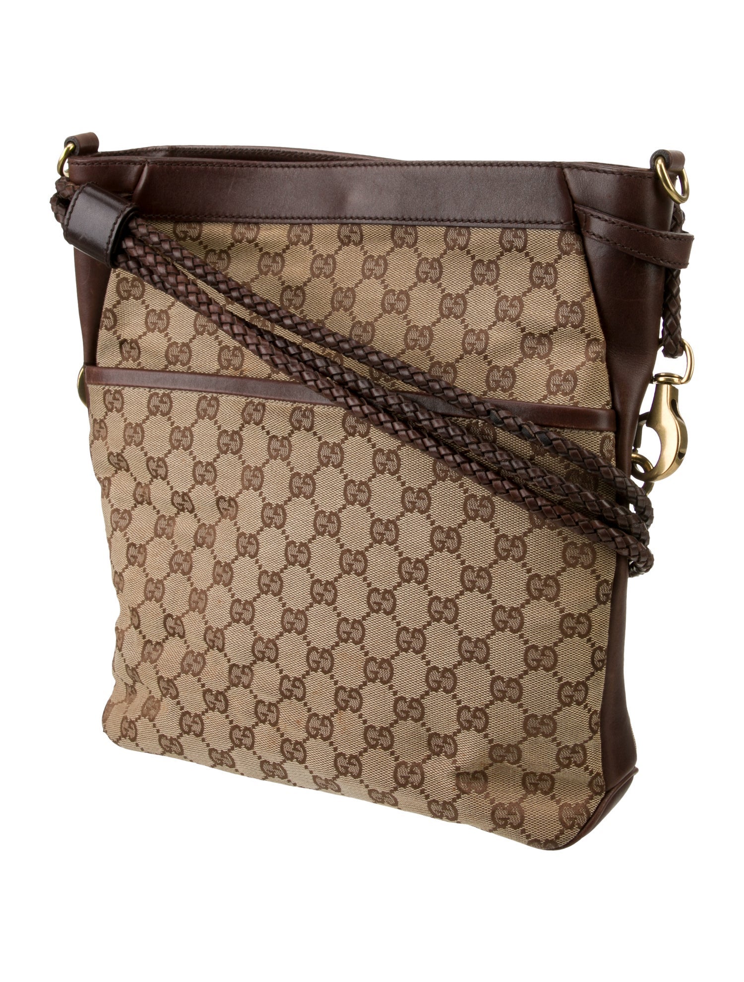 Gucci GG Canvas Shoulder Bag - Neutrals Shoulder Bags, Handbags ...