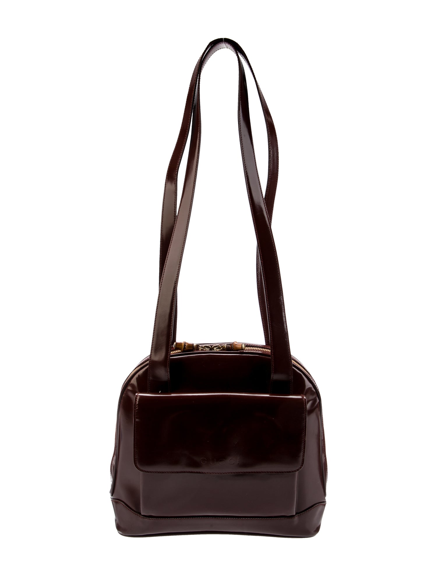 Gucci Bamboo Shoulder Bag - Brown Shoulder Bags, Handbags - GUC1725235 ...