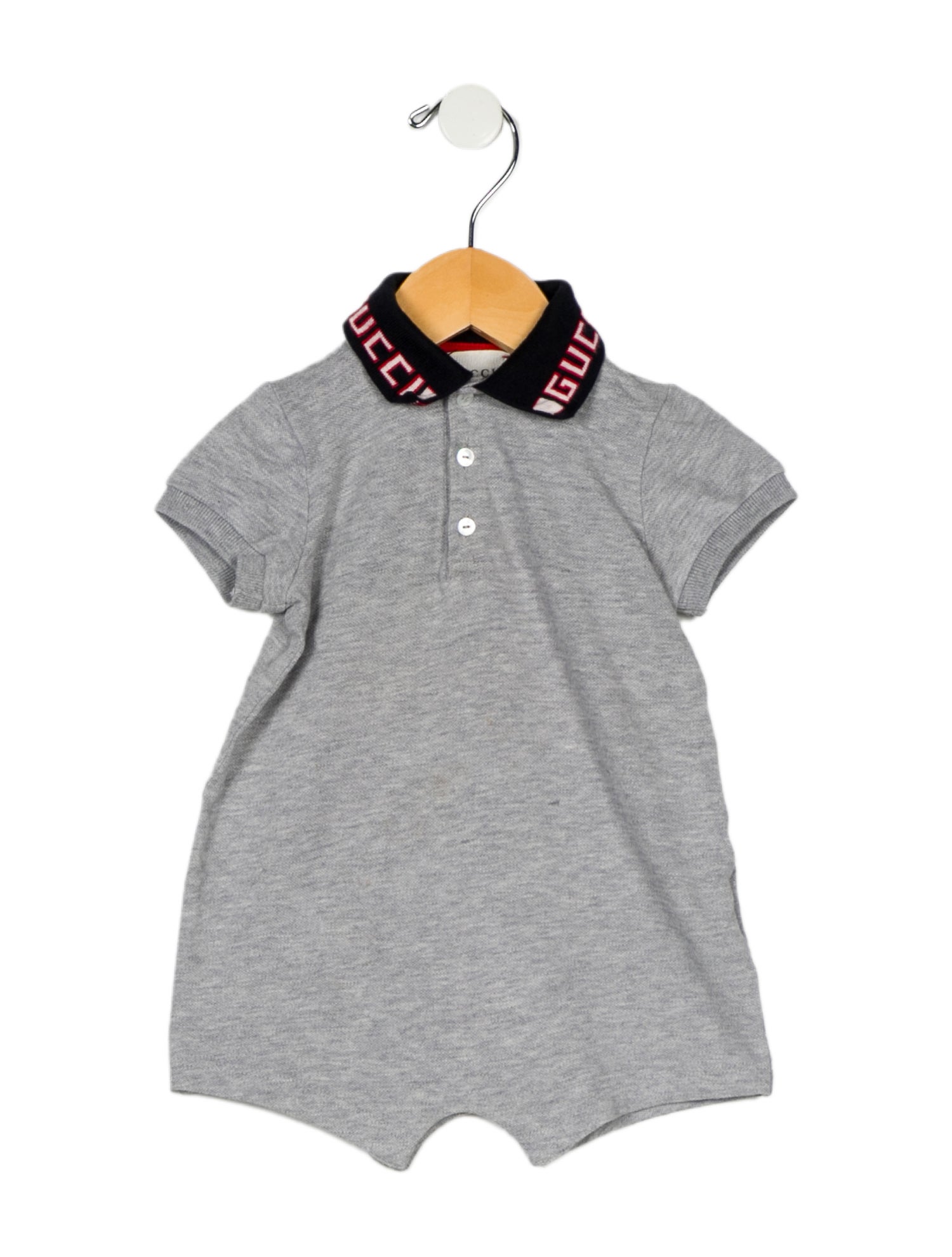 Gucci Infant Boys' Short-Sleeve Onesie - Grey Sizes 0-24 Months, Boys ...