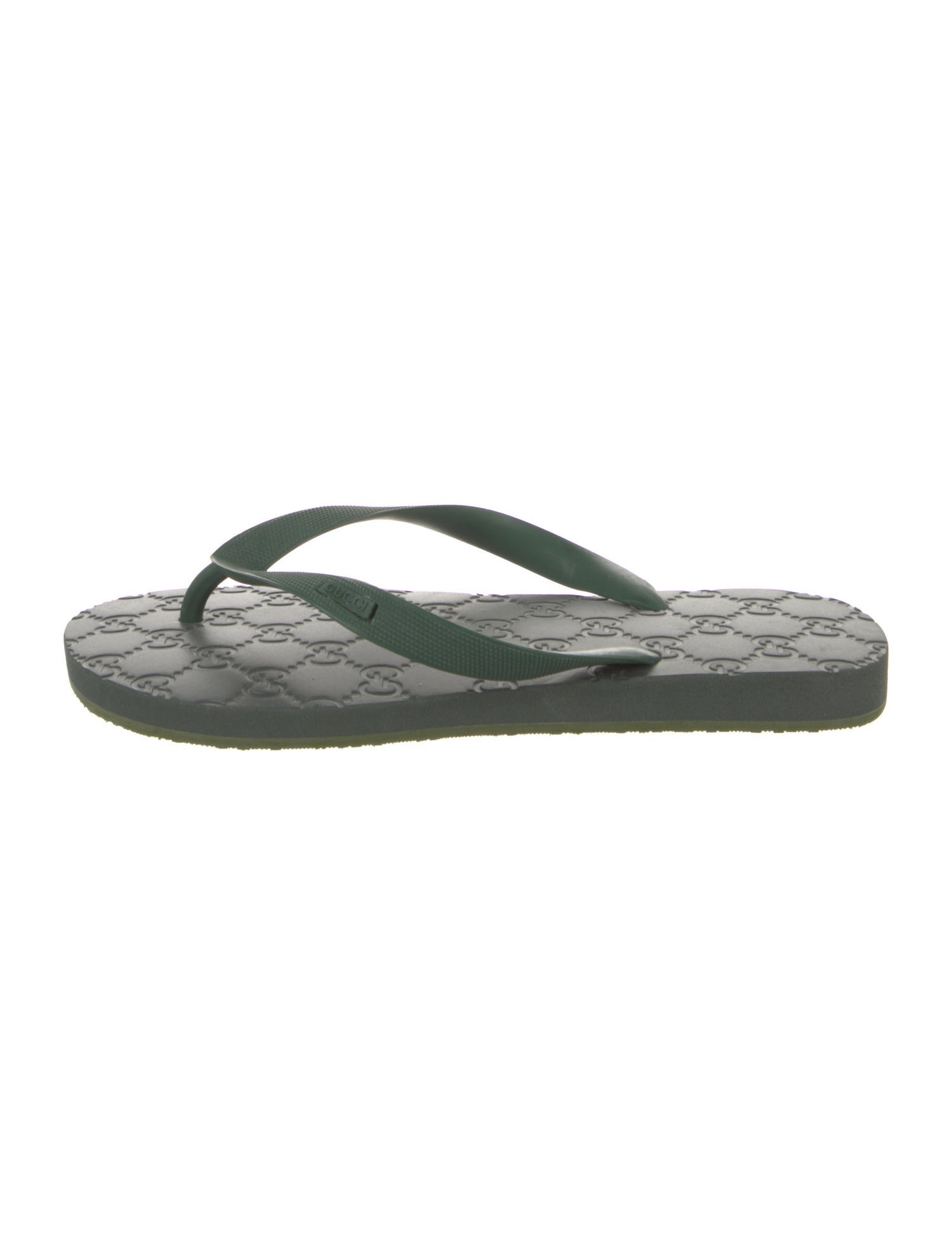 Gucci Rubber Flip Flops - Green Sandals, Shoes - GUC1739226 | The RealReal