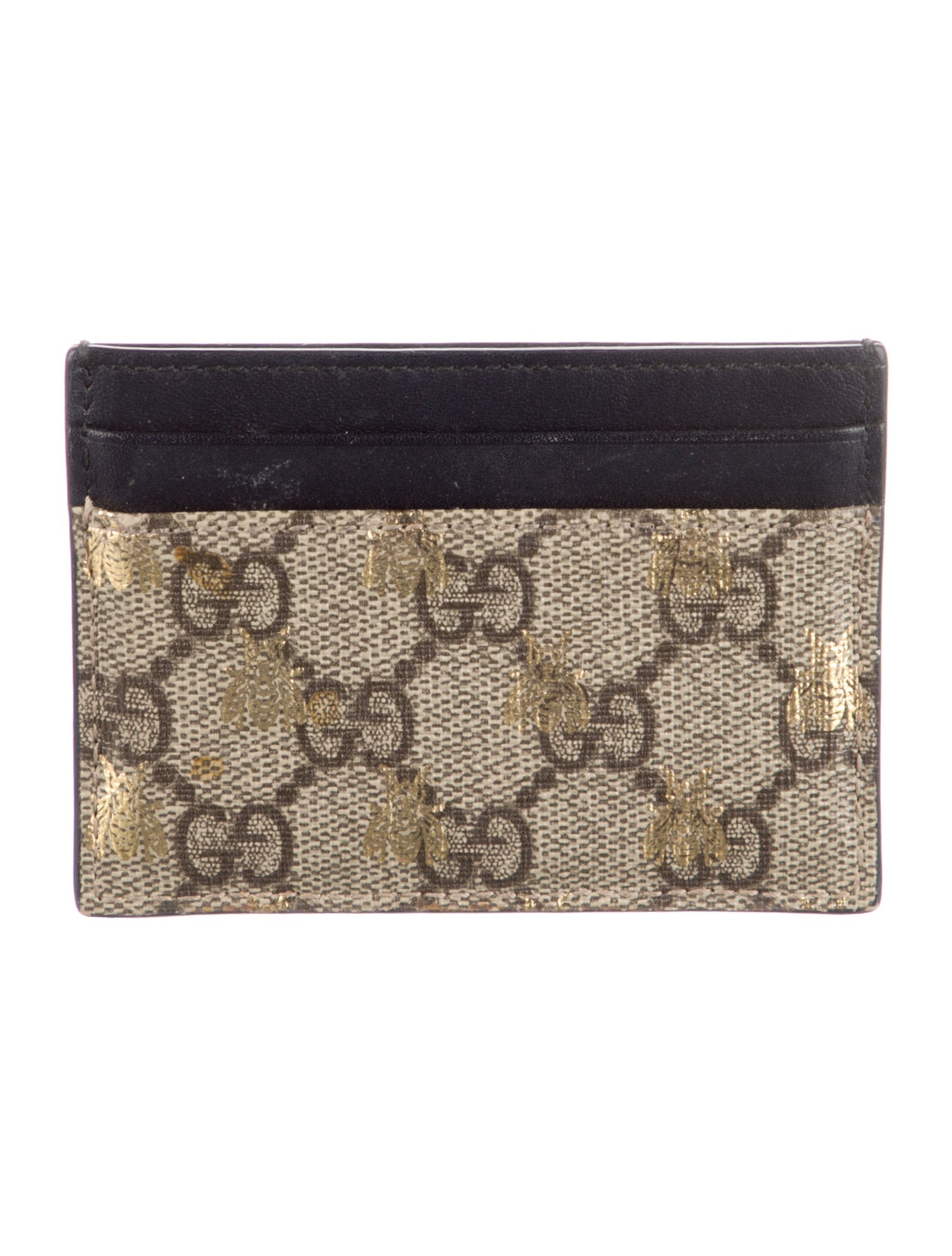 Gucci Card Holder GG Supreme Card Holder - Brown Wallets, Accessories ...