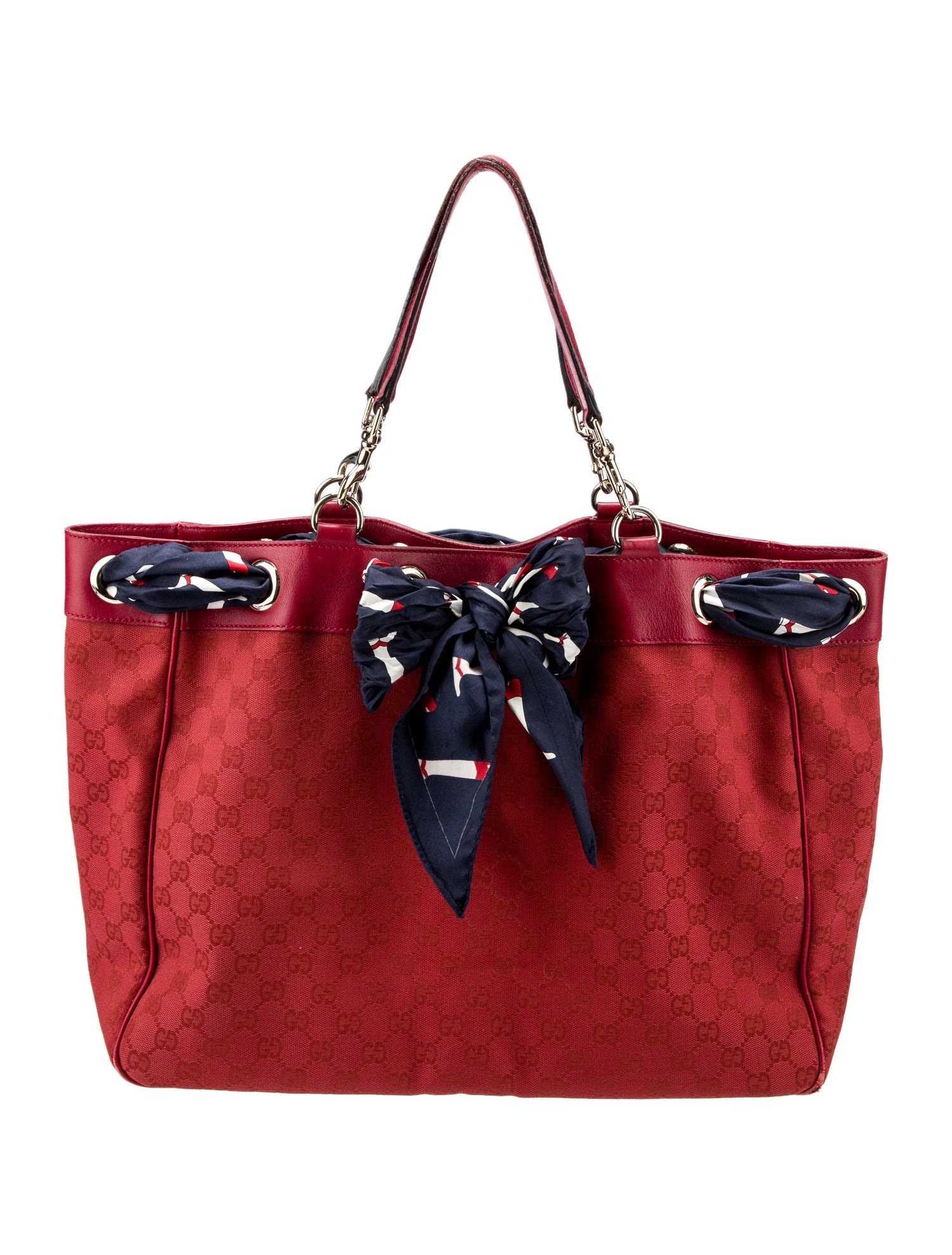 Gucci GG Canvas Positano - Red Totes, Handbags - GUC1739730 | The RealReal