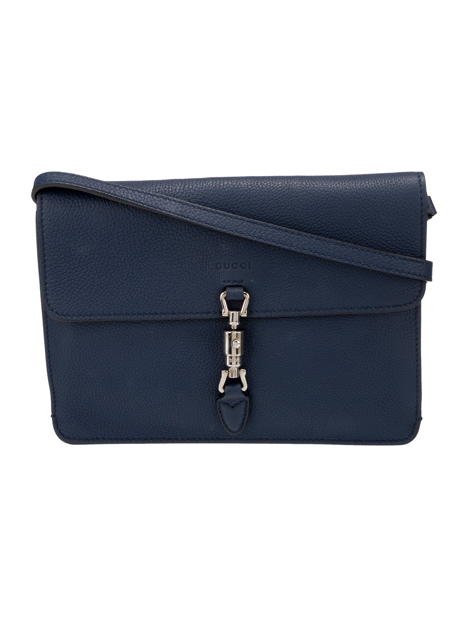 Gucci Piston Lock Soft Jackie - Blue Crossbody Bags, Handbags ...
