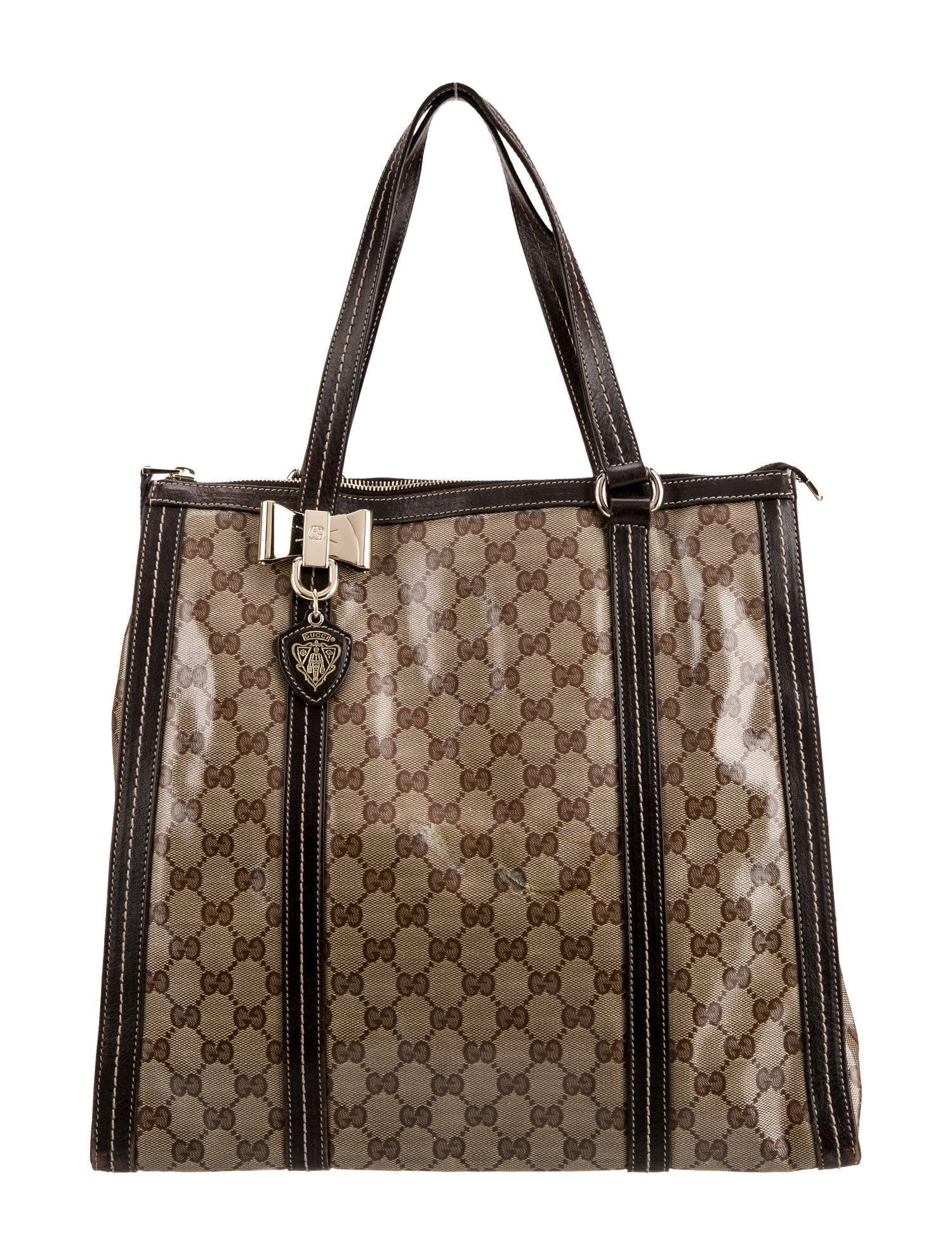 Gucci GG Crystal Duchessa - Brown Totes, Handbags - GUC1753886 | The ...