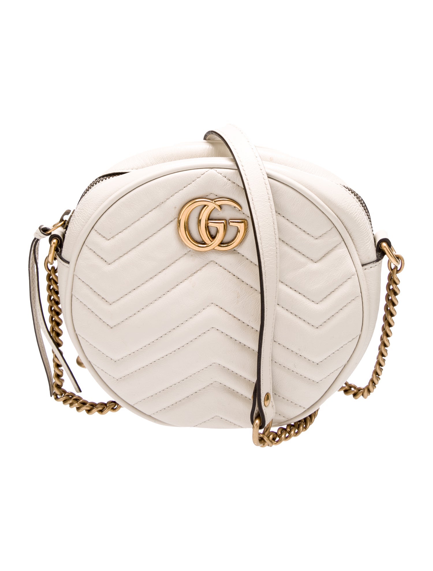 Gucci Double G Marmont - White Crossbody Bags, Handbags - GUC1755201 ...