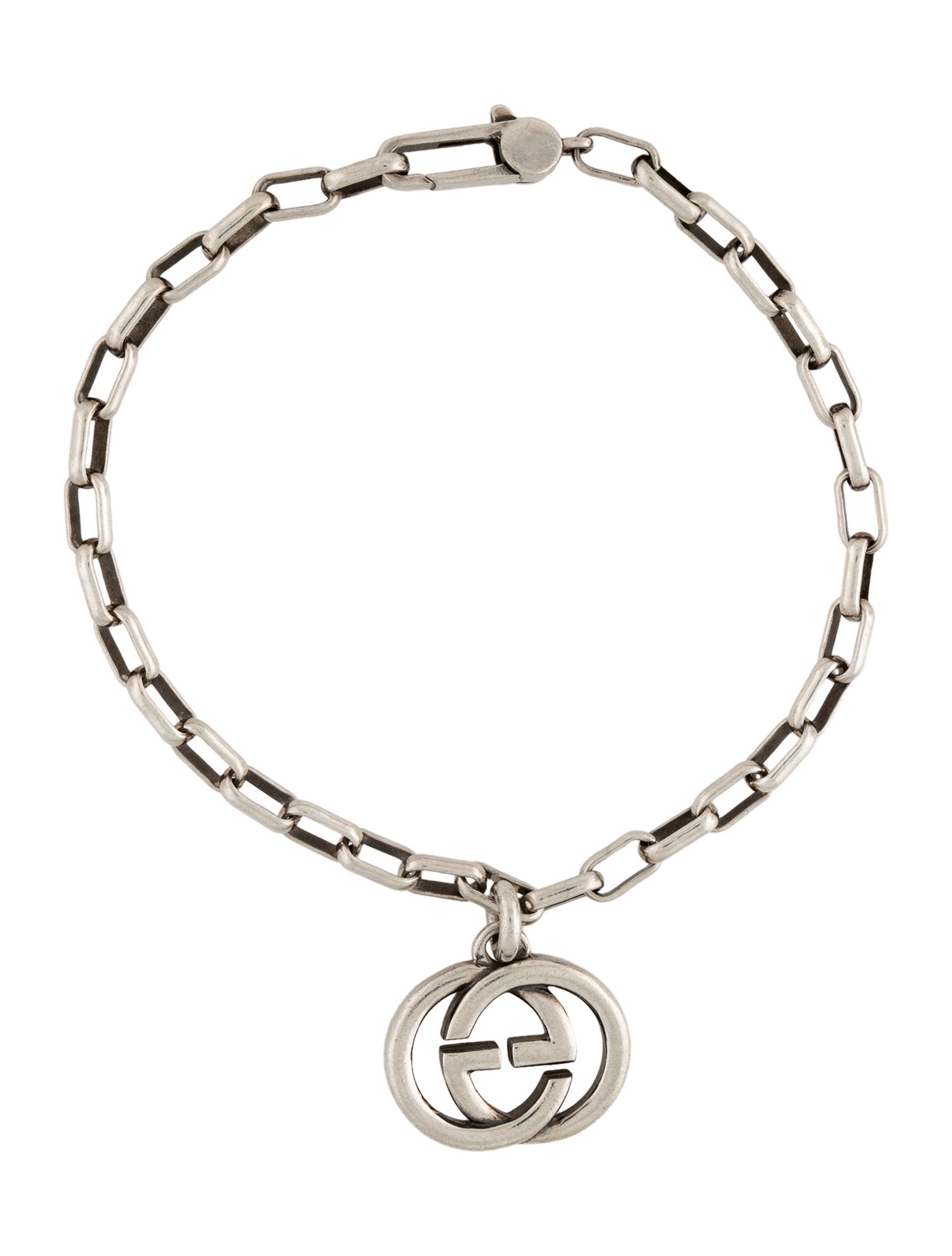 Gucci Interlocking G Charm Bracelet - Sterling Silver Charm, Bracelets - GUC1763147 | The RealReal