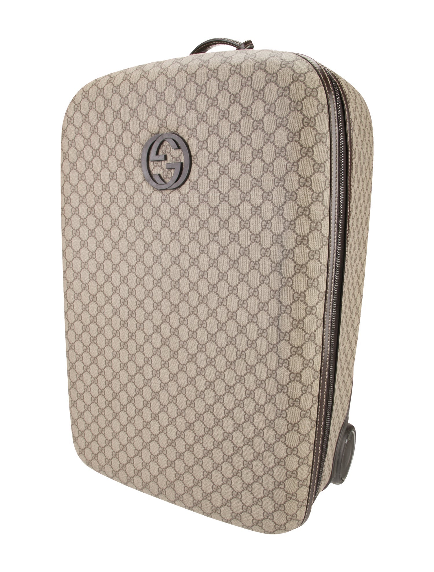 Gucci Leather Luggage Bag - Brown Luggage and Travel, Handbags ...