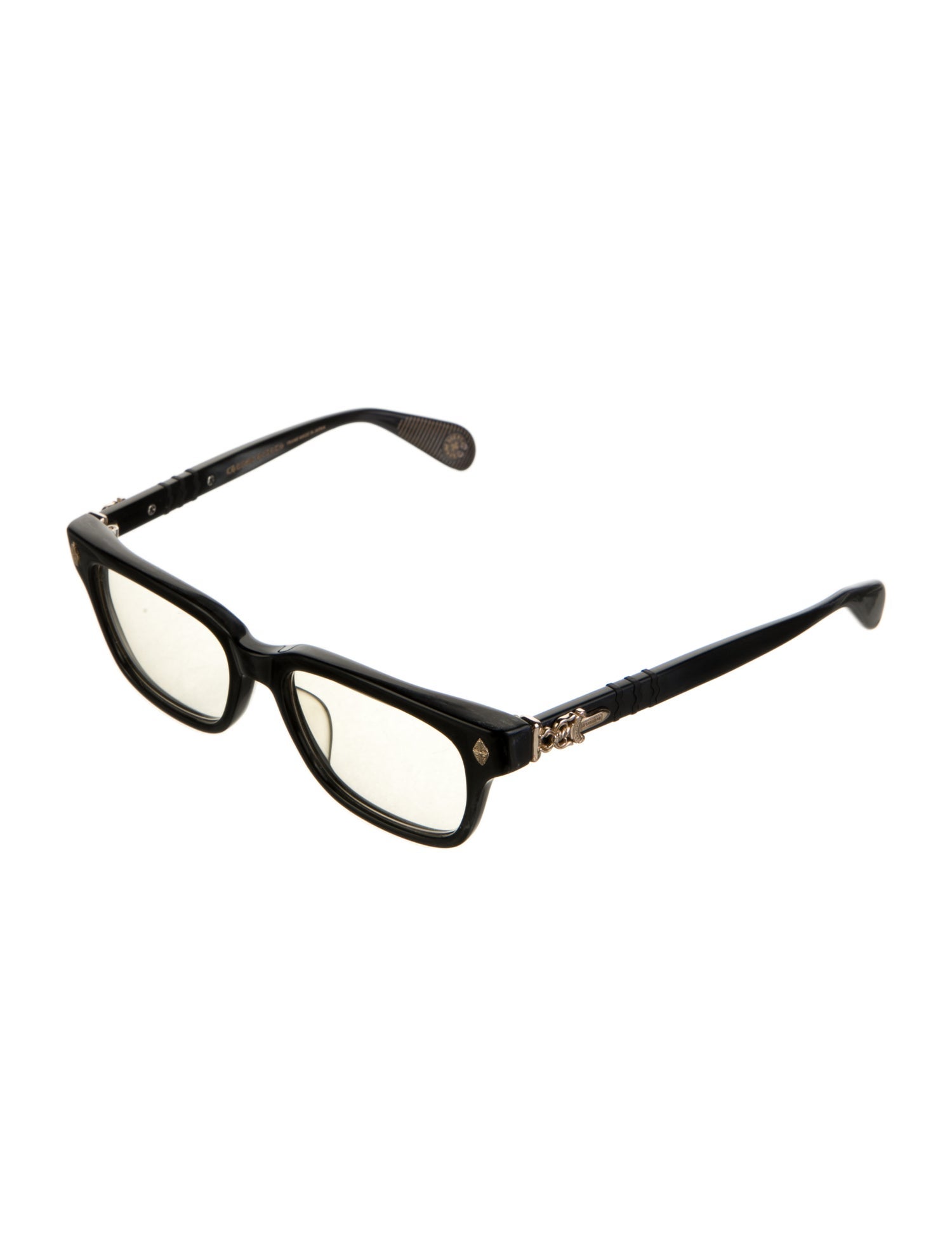 Chrome Hearts Testerical Square Sunglasses - Black Sunglasses ...