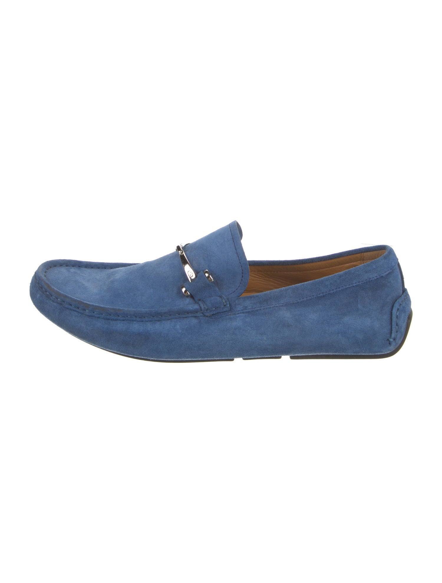 Gucci Suede Drivers - Blue Loafers, Shoes - GUC1776216 | The RealReal