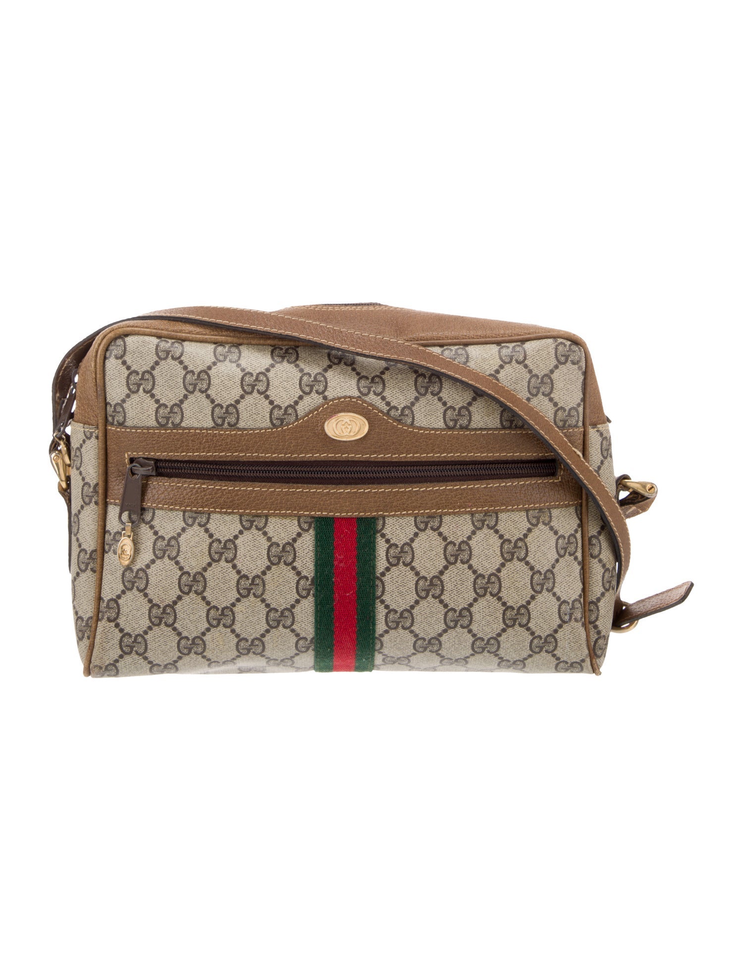 Gucci GG Supreme Ophidia Vintage - Brown Crossbody Bags, Handbags ...