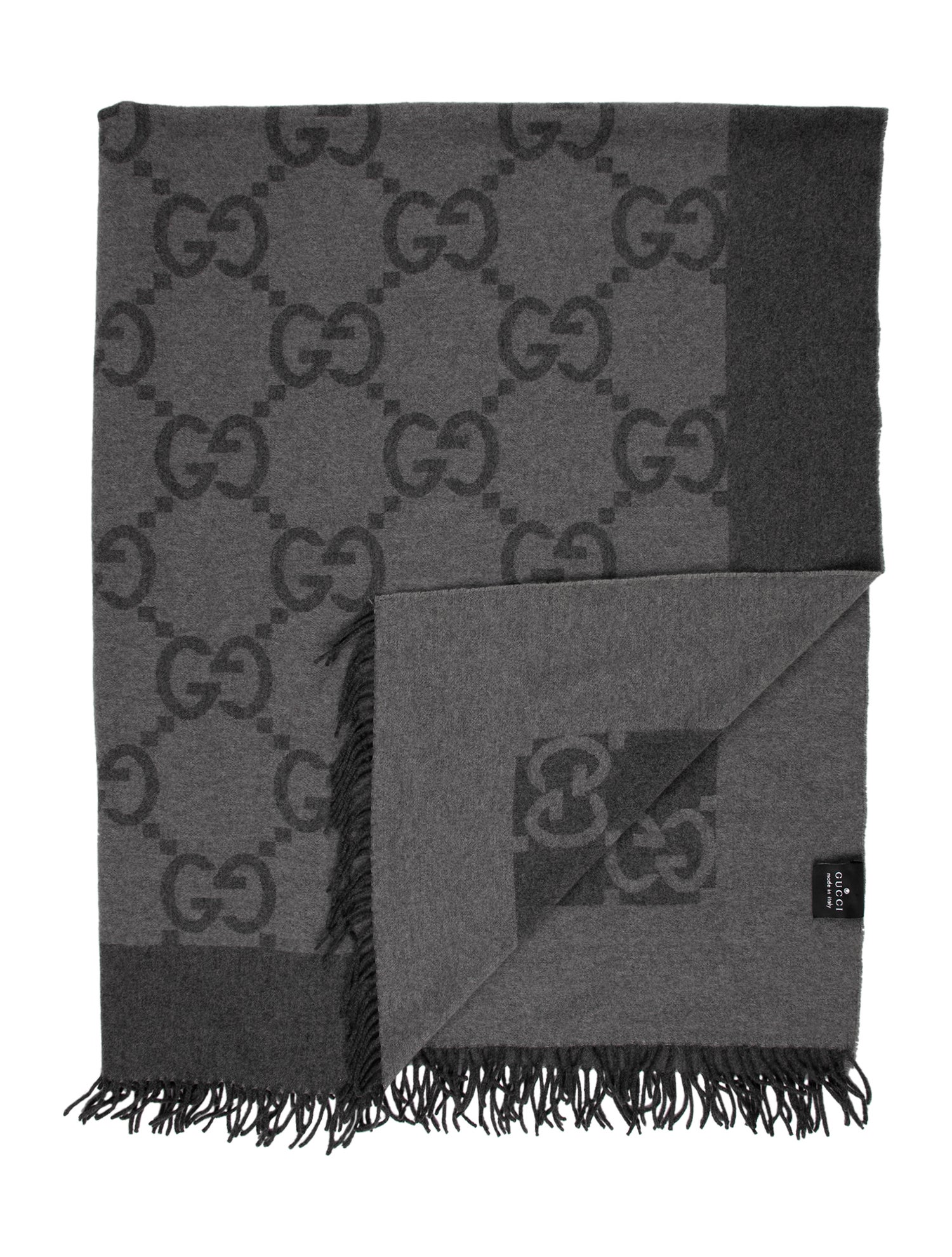 Gucci GG Supreme Throw Blanket - Grey Throws, Pillows & Throws ...